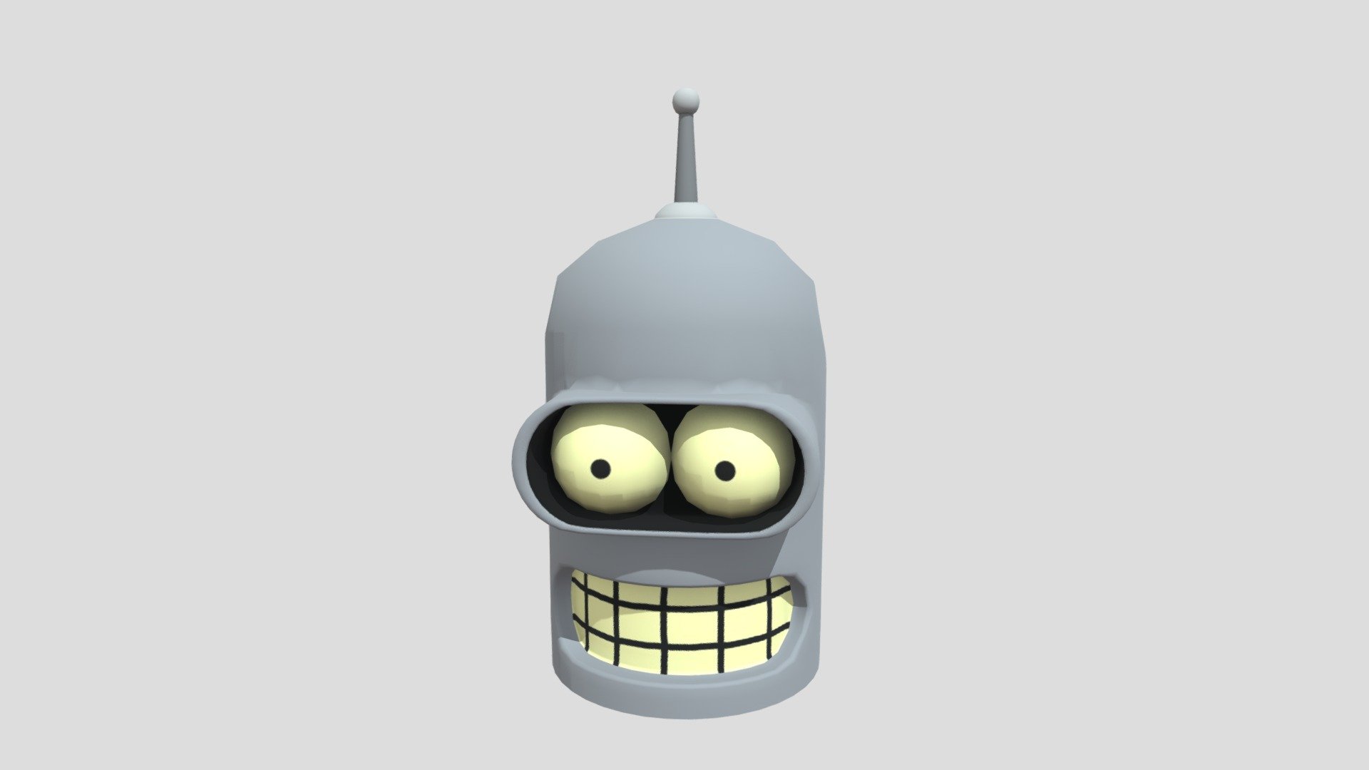 Bender's Head - 3D model by PaulWaterBottle [9cab0ba] - Sketchfab