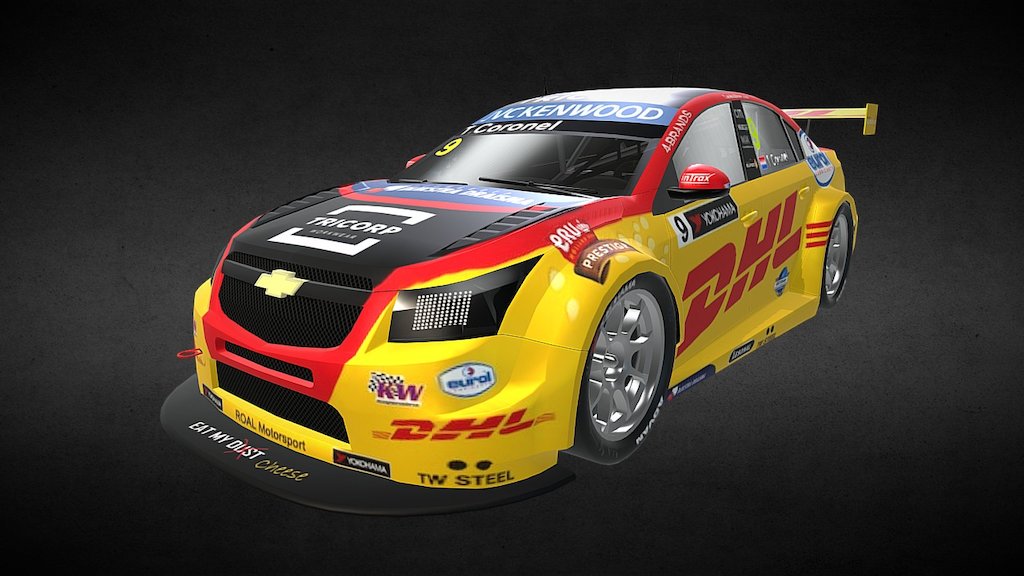 Chevrolet Cruze WTCC 2016 - 3D model by jdaniel_92 (@jdaniel_gz ...