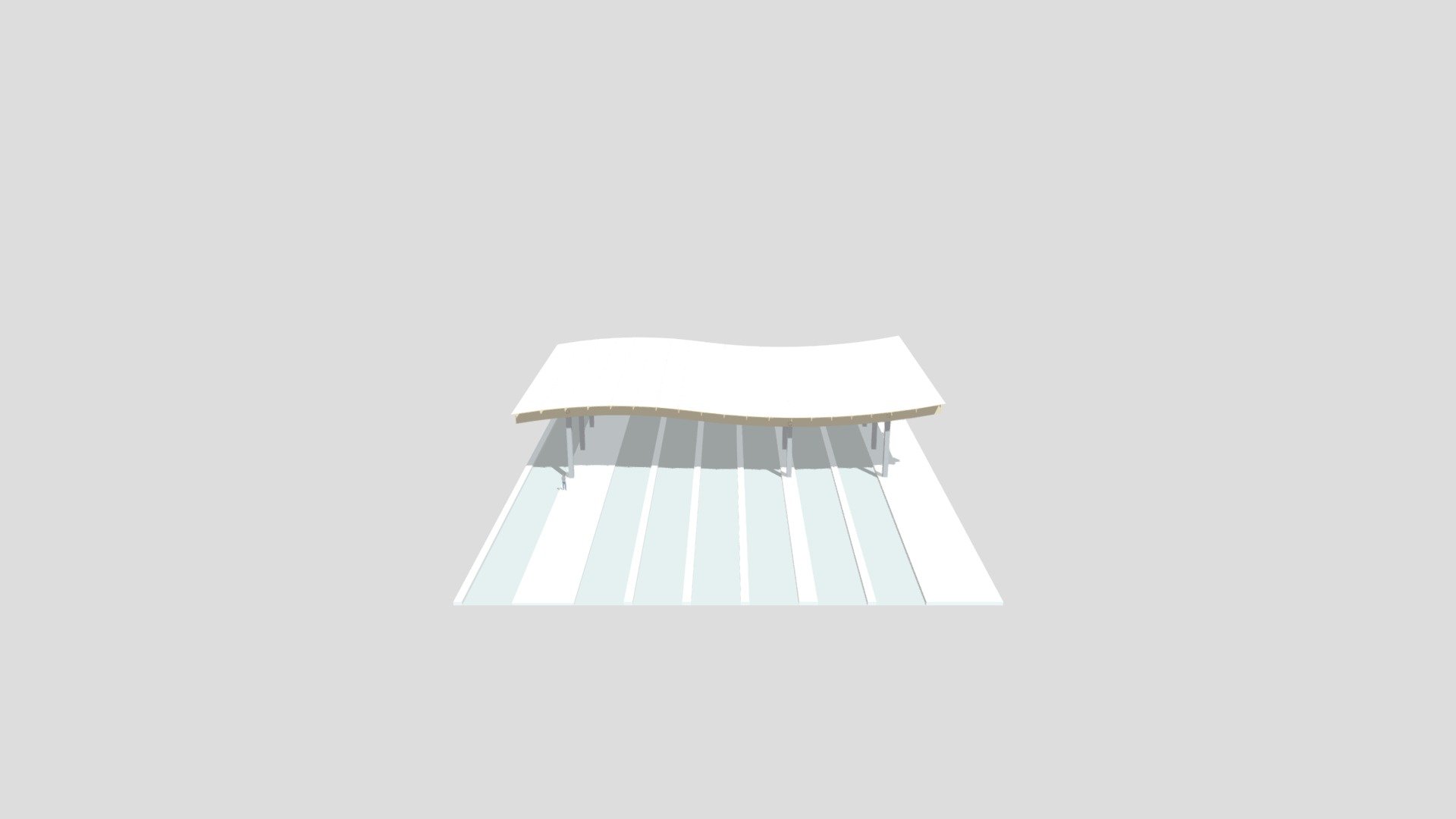 Vigas em Arco - Placa OSB e Telha metálica - 3D model by Gabriel ...