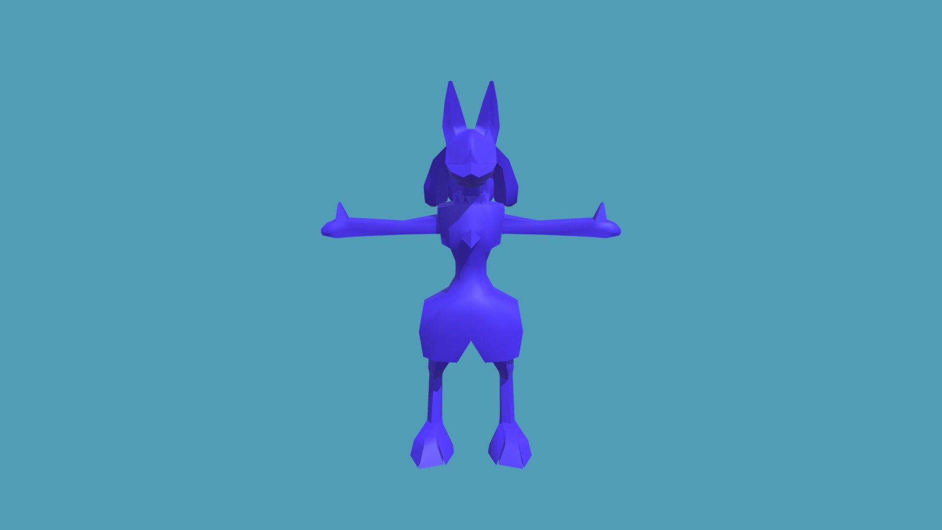 Lucario - Low Poly - 3D model by diegoliks [9cb41a9] - Sketchfab