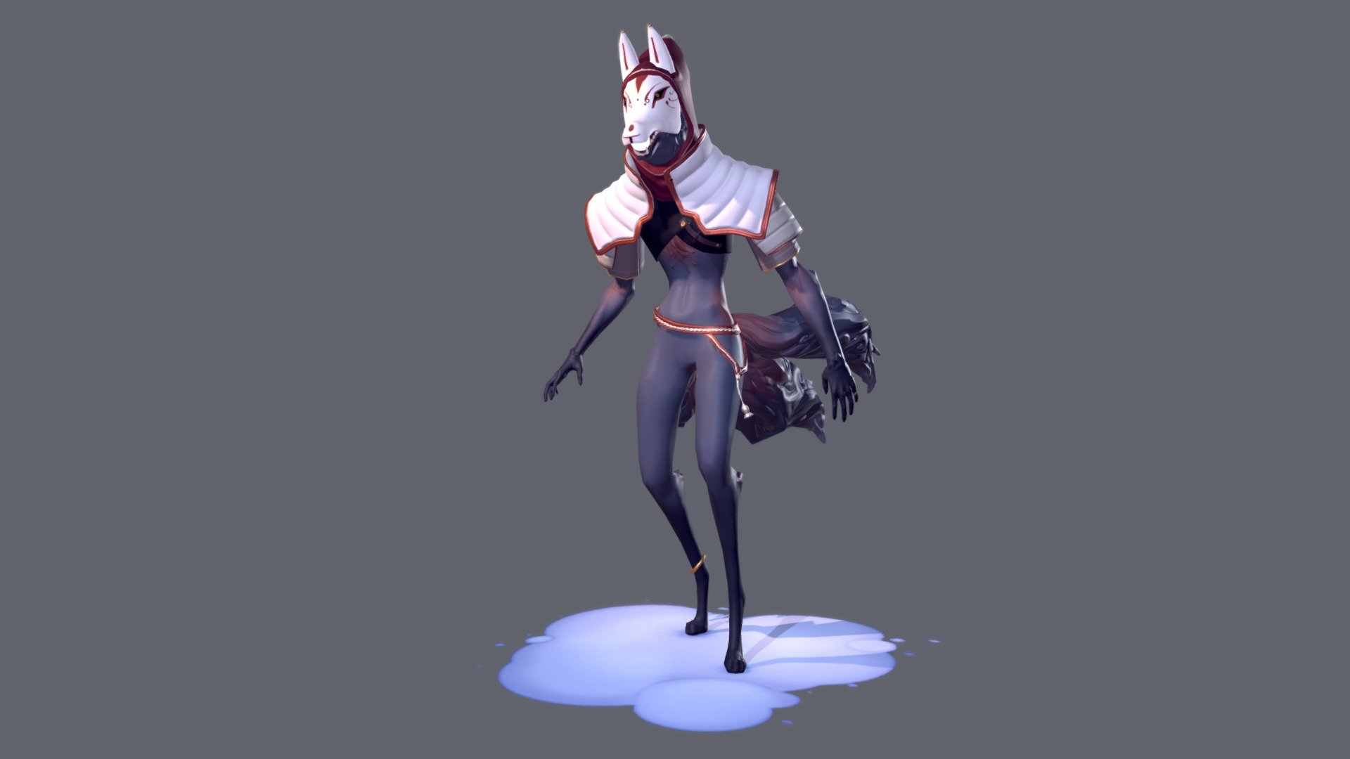 Kitsune - 3D model by knightstempiar [9cb57ee] - Sketchfab