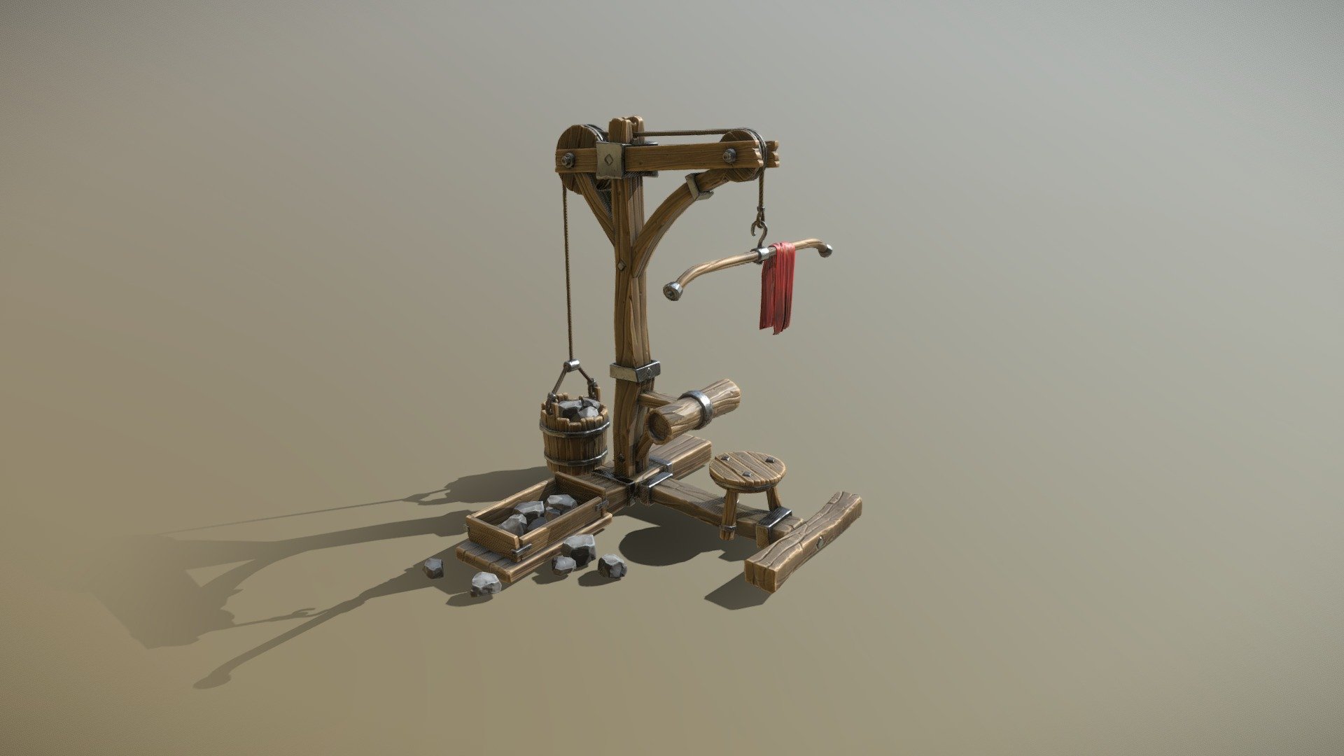 Artstation Medieval Back and Forth - Pull Down - 3D model by robertredecki [9cb5c31] - Sketchfab