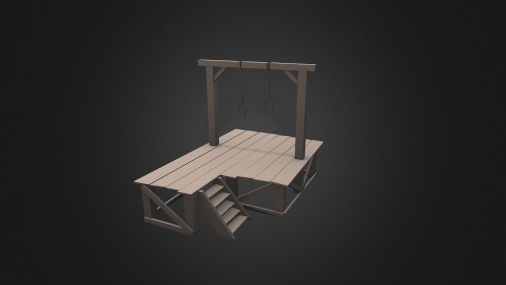 Gallows - Download Free 3D model by marti3D [9cb8f40] - Sketchfab