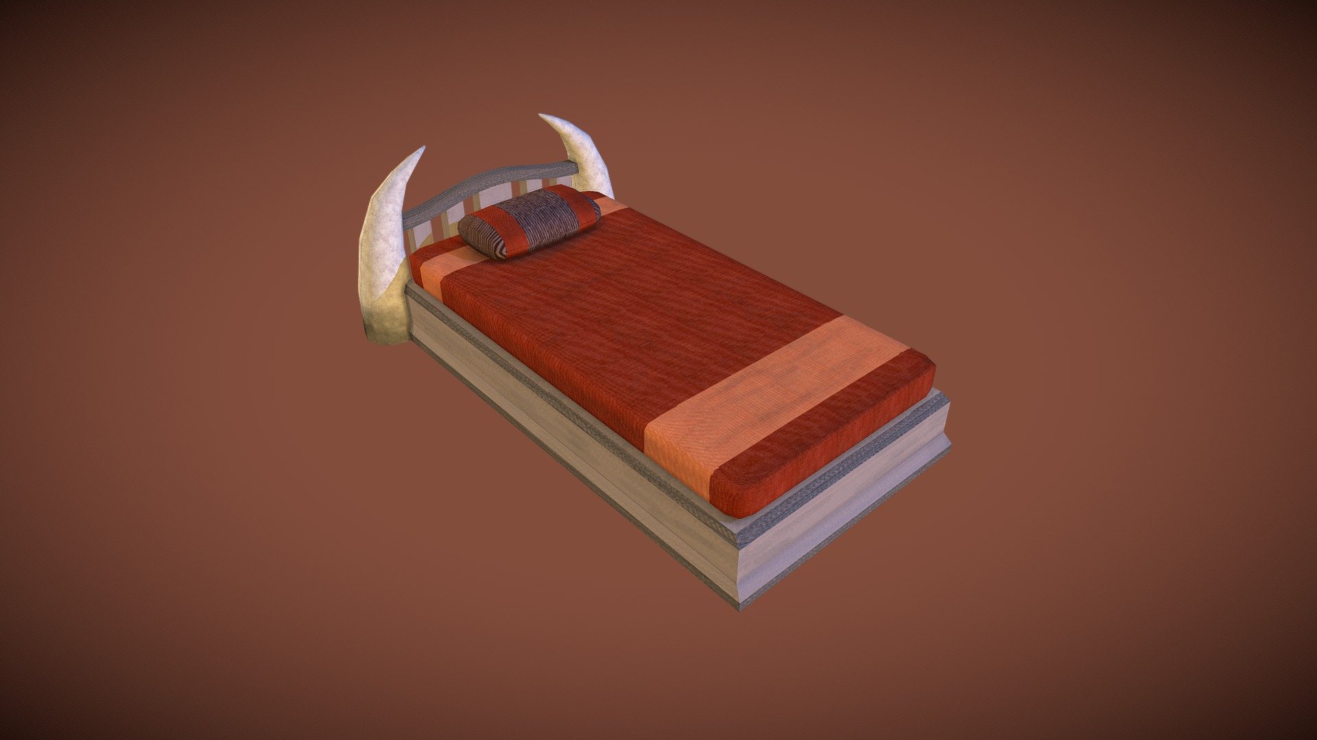 Bed - 3D model by DimasRamdhan [9cc166e] - Sketchfab