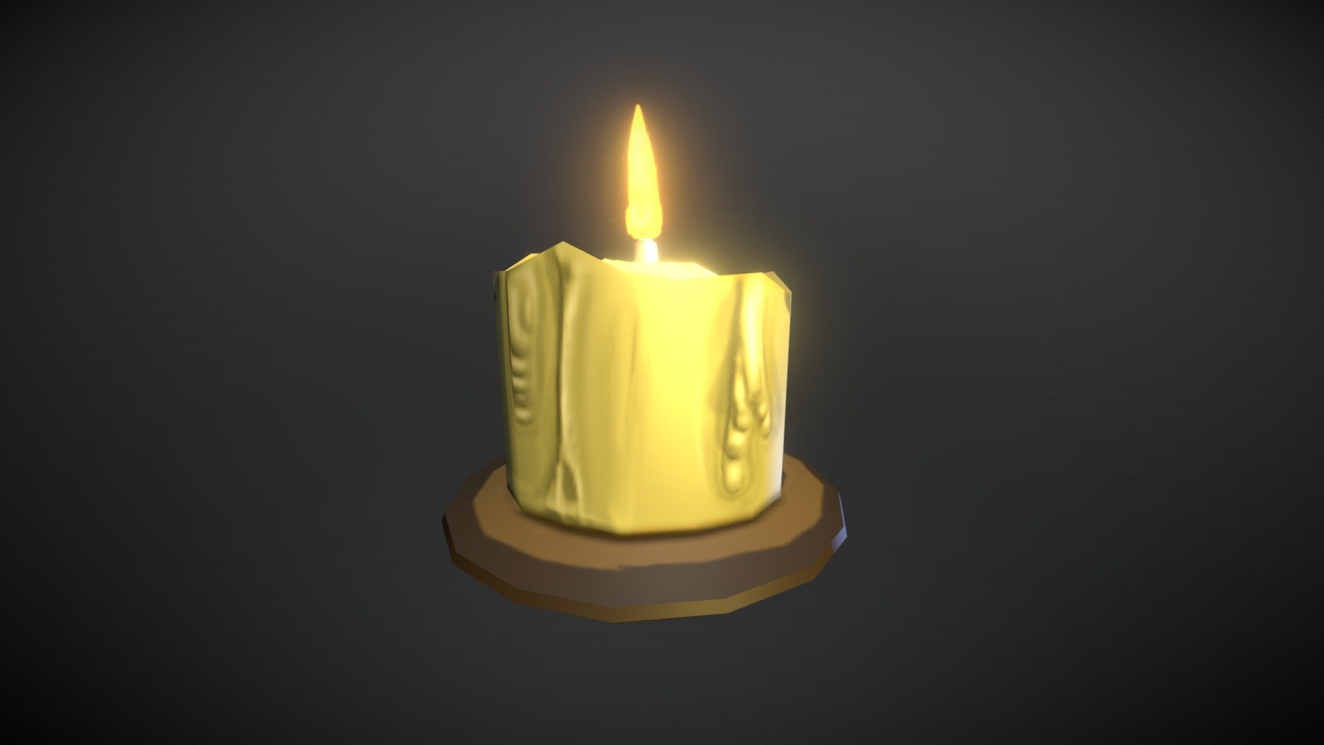 Candle - 3D model by LukeyLuke [9cc1fb1] - Sketchfab