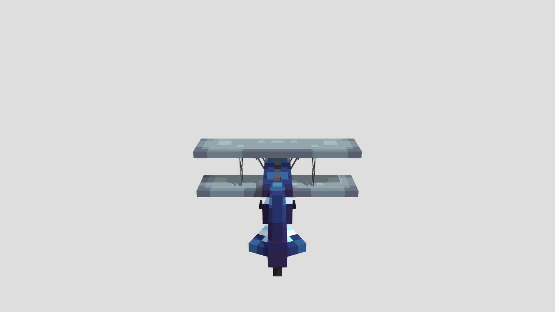Blue Biplane - 3D model by BirdzRulrz [9cc3e76] - Sketchfab