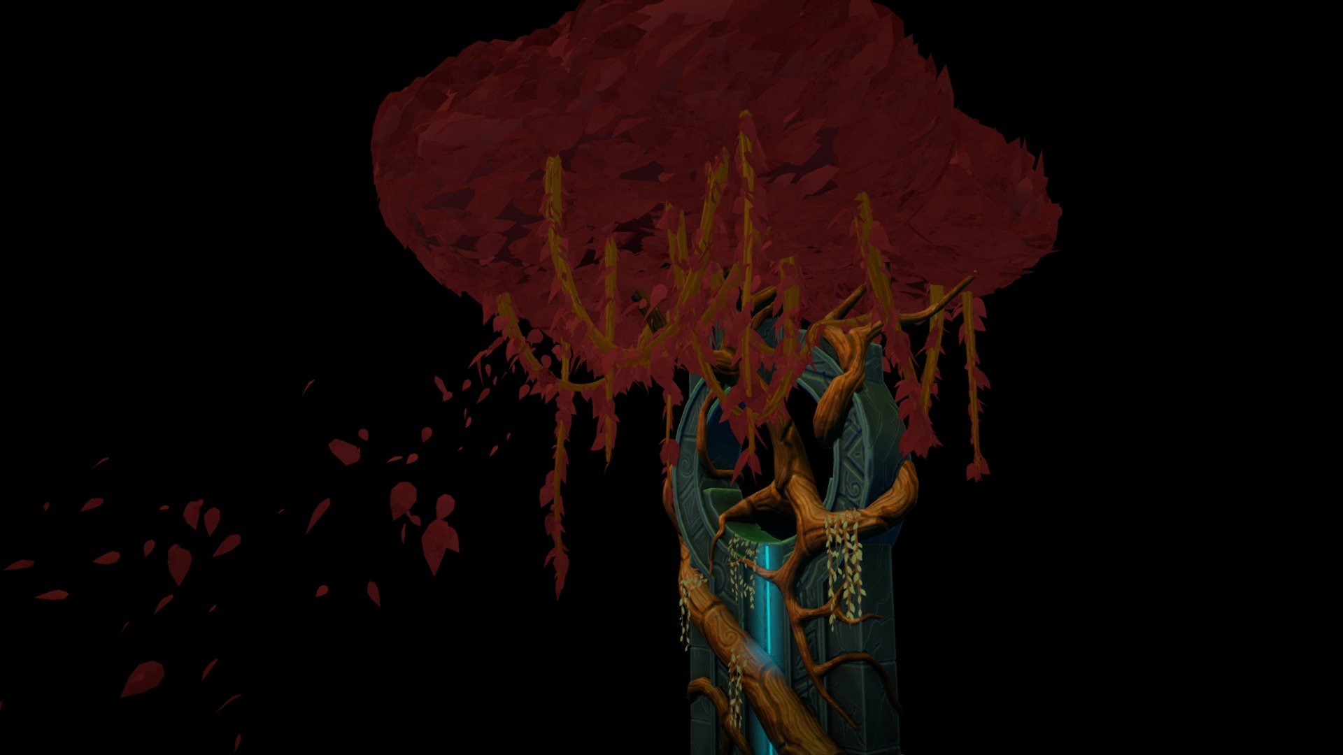 Stylized Scene - Old Sentinel Tree - Download Free 3D model by Meleagor ...