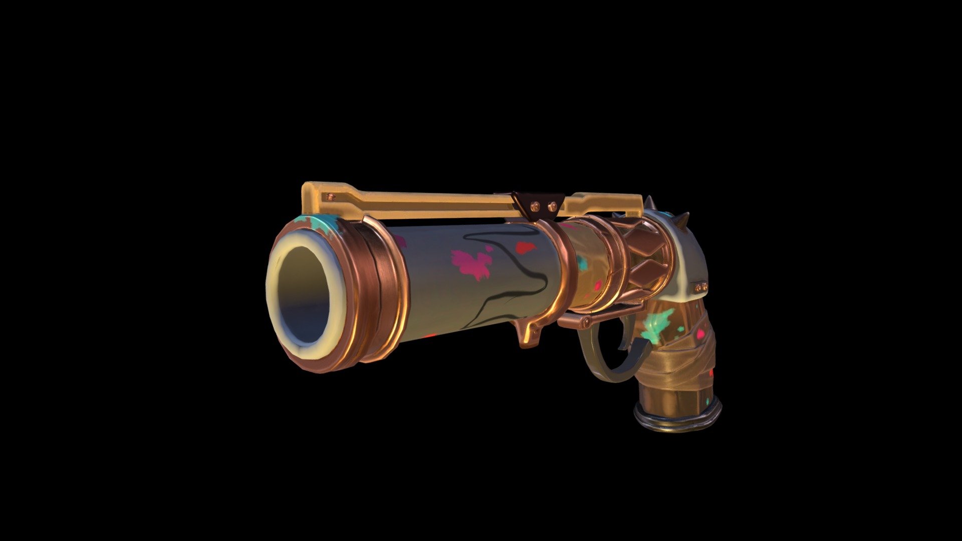 Jinx's pistol - 3D model by chathurya_francisco (@chathurya.rox ...
