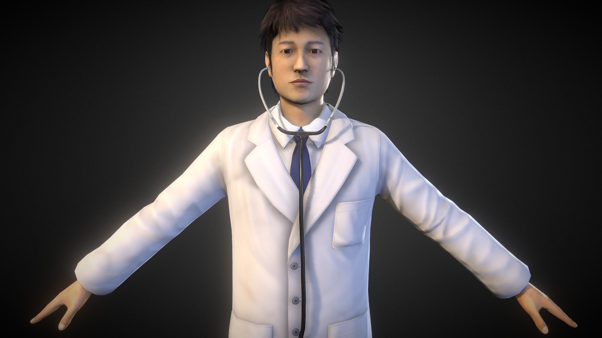 Doctor - Buy Royalty Free 3D model by animod [9cc7b34] - Sketchfab Store