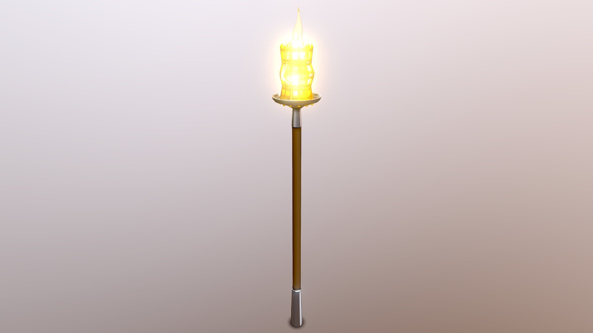 Non-textured burning torch (4) - Download Free 3D model by Orpind ...