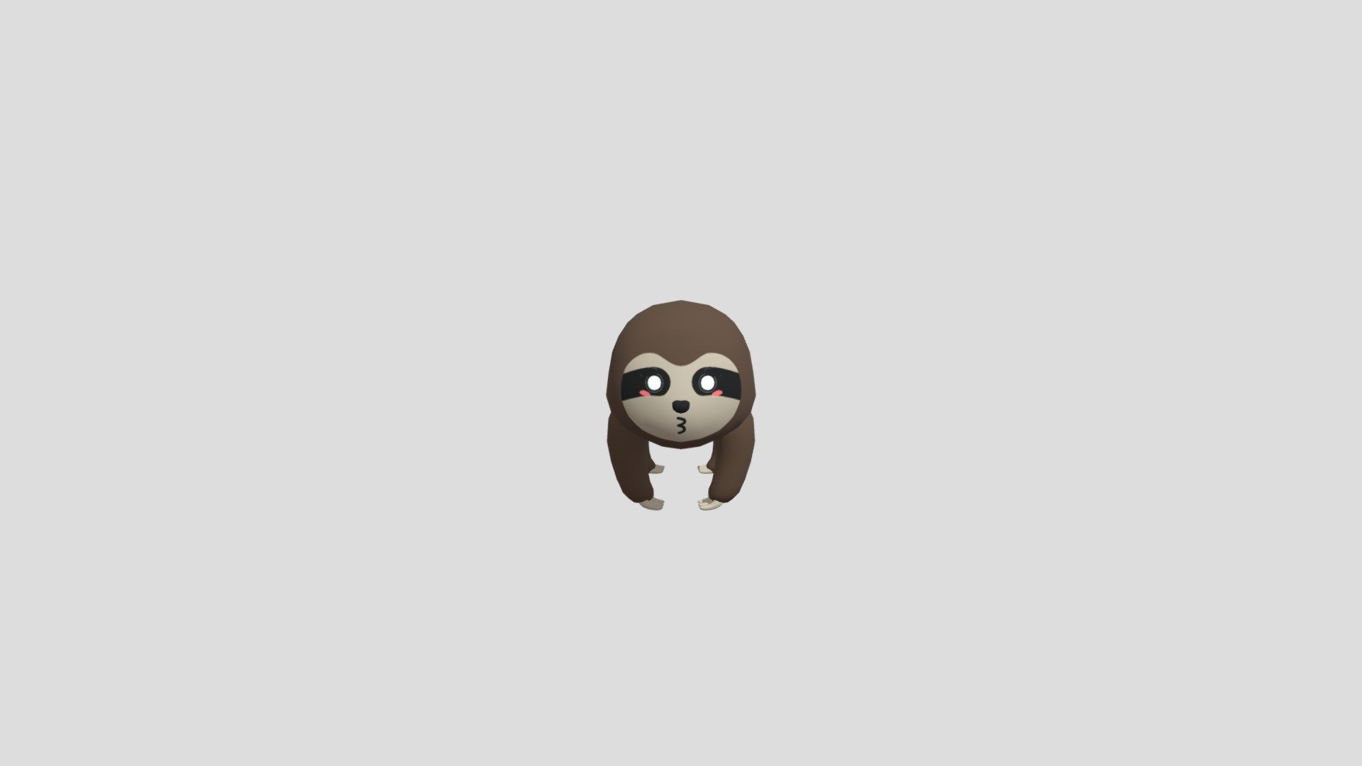 Cute low-poly sloth - 3D model by Karin (@KarinLunga) [9cc9fbd] - Sketchfab