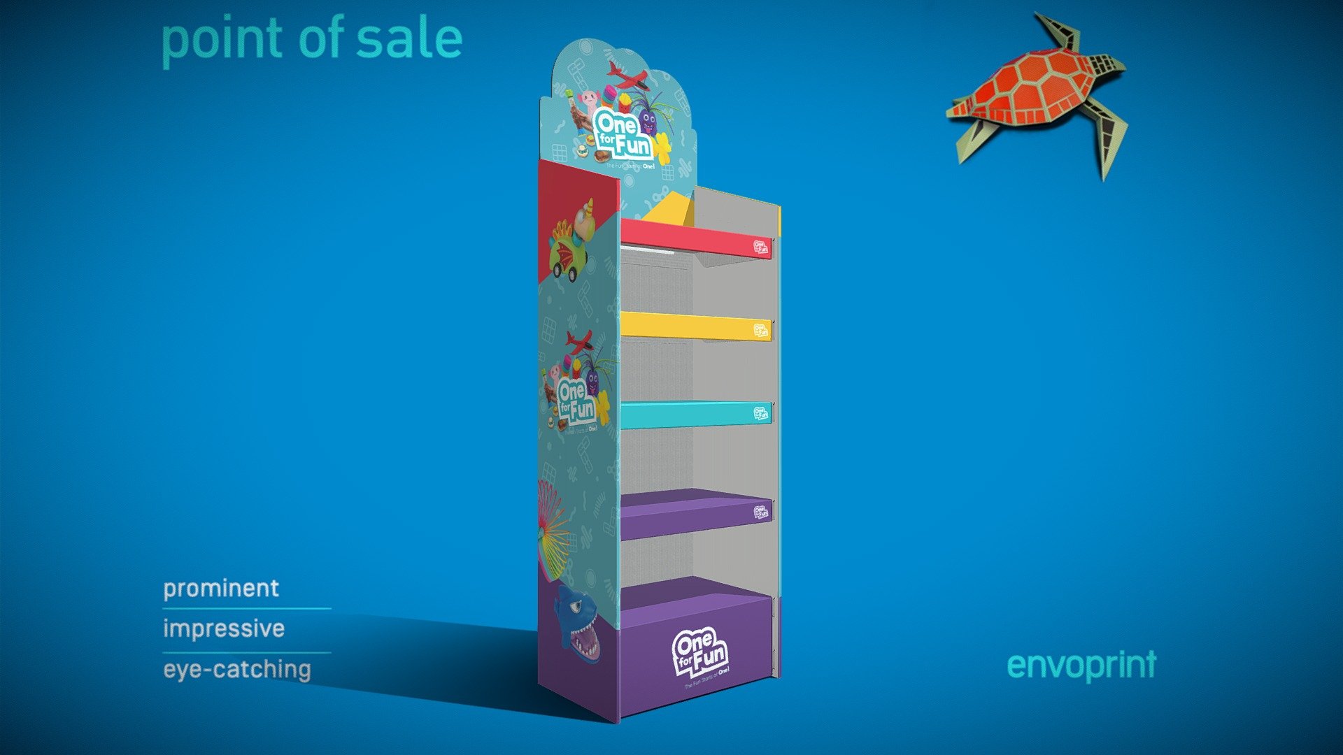 One For Fun 5 Shelf FSDU - 3D model by envoprint (@keithenvoprint ...