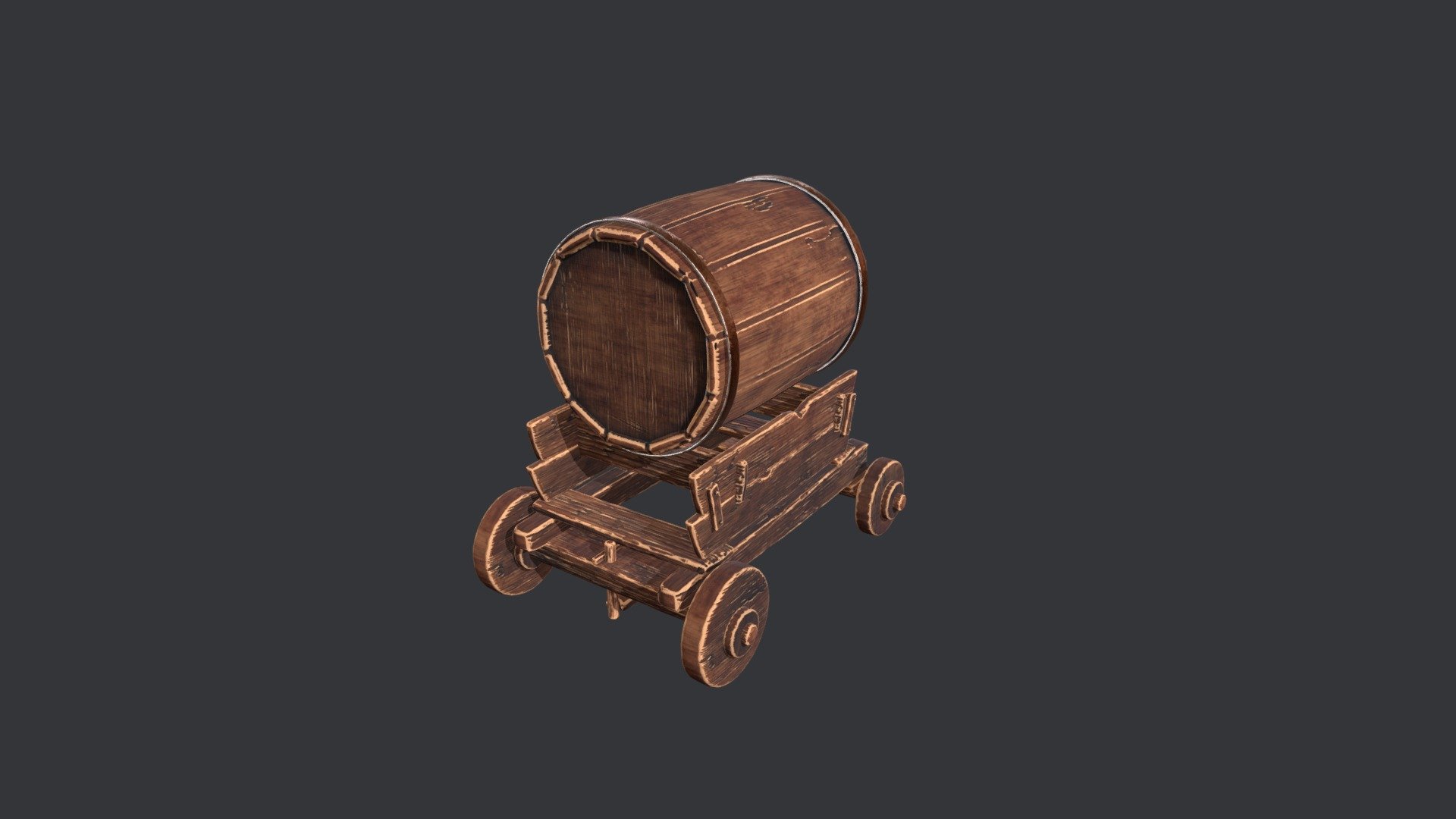 Trolley With Barrel (Assembly) - 3D model by Daniel Zembekov ...