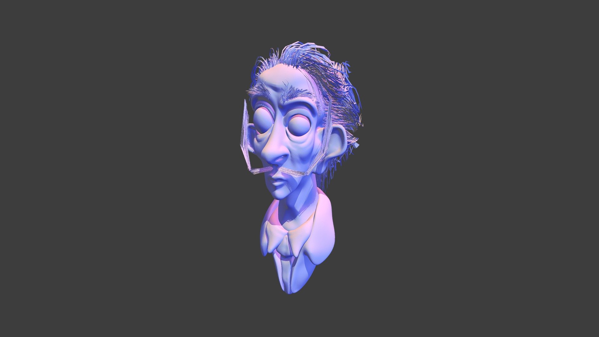 Salvador Dalì - 3D model by isabella_bassi [9ccecdc] - Sketchfab