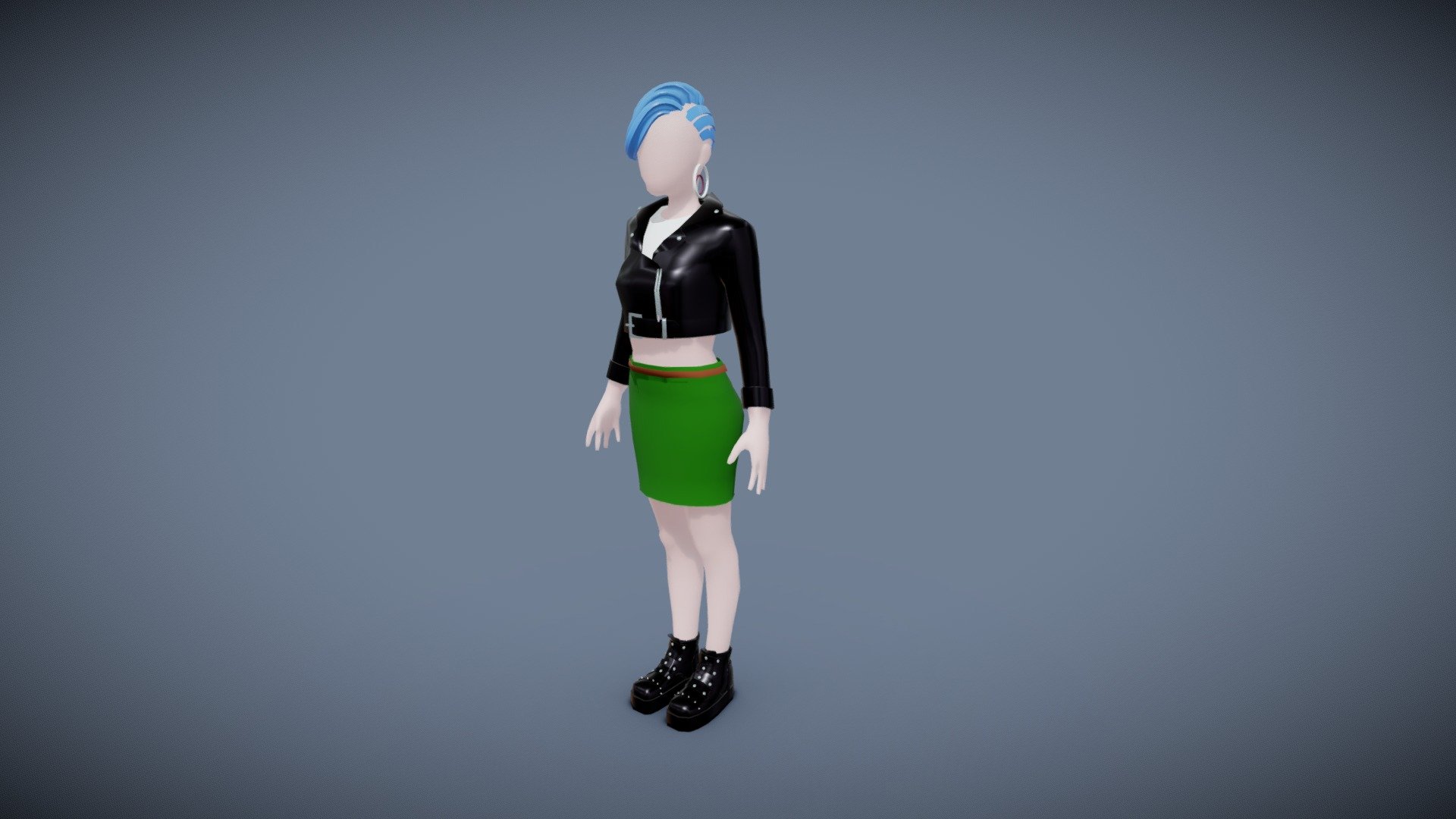 LEATHER JACKET WOMAN BASE CHARACTER - Buy Royalty Free 3D model by ...