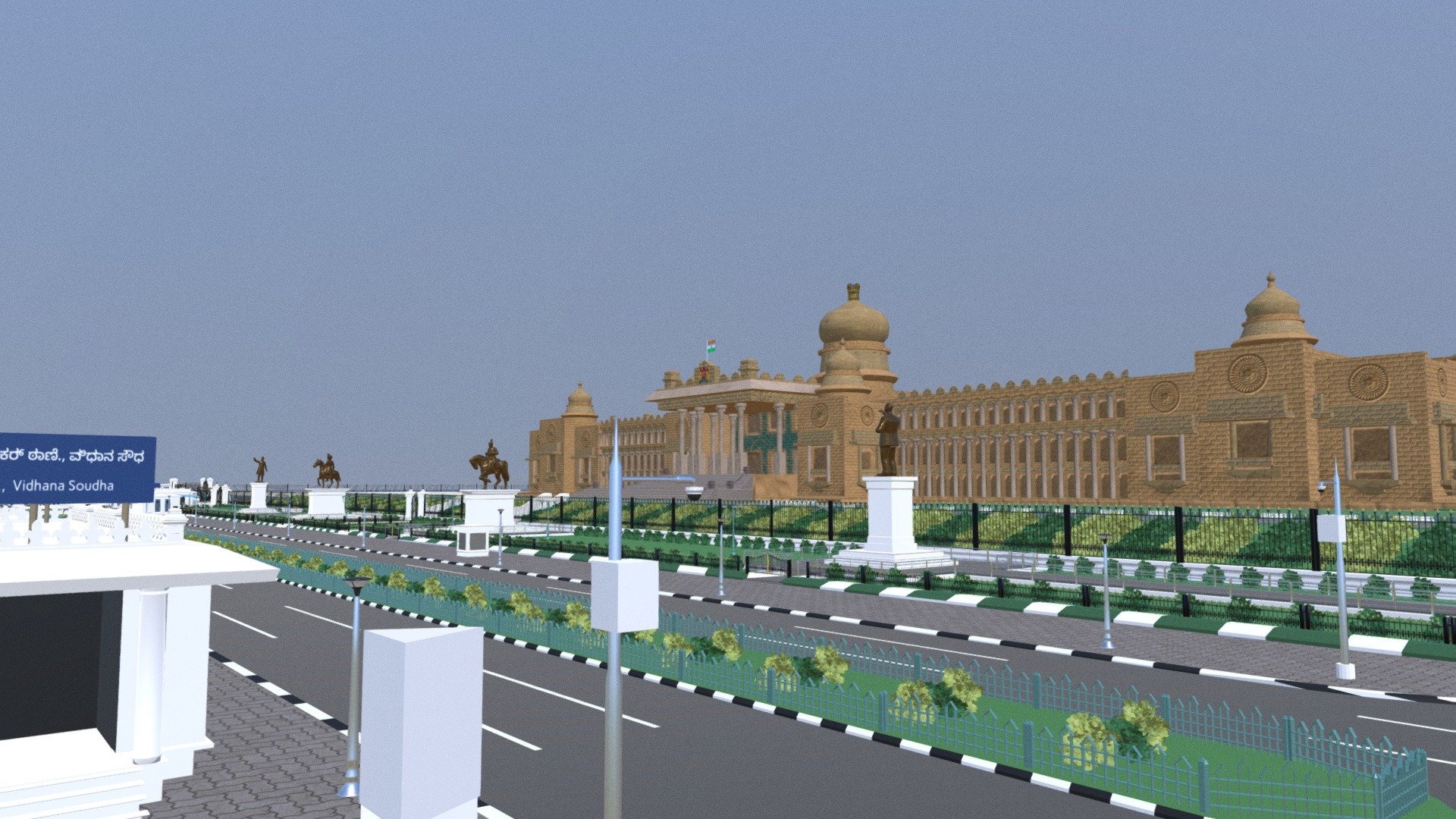 Vidhan Soudha Main Entry, 2023 - 3D model by aseeeethkumar [9cd2530 ...