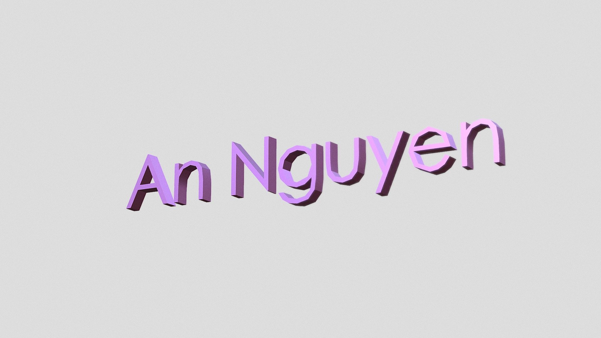 An's signature - Download Free 3D model by An Nguyen (@nguye575 ...