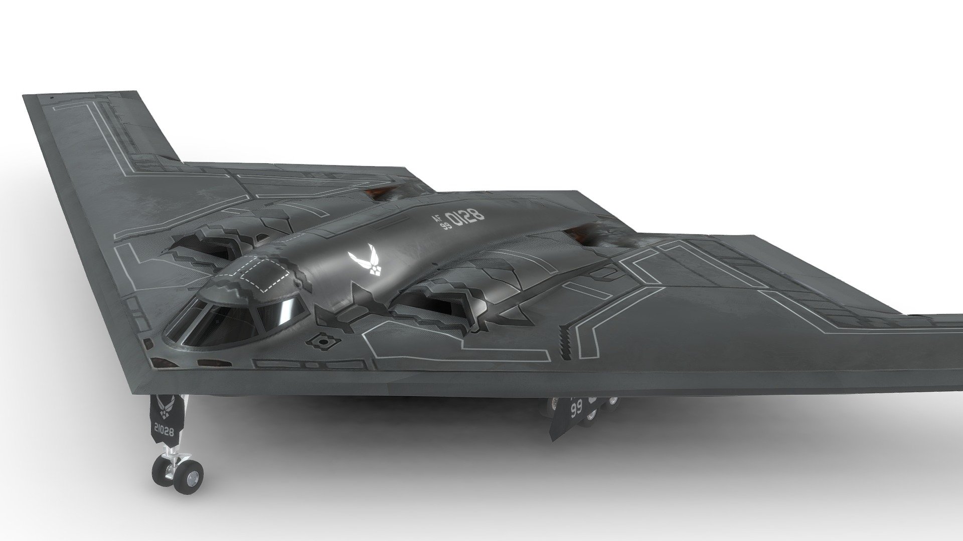 Northrop Grumman B-2 Spirit - FREE - Download Free 3D model by bohmerang [9cd6b00] - Sketchfab