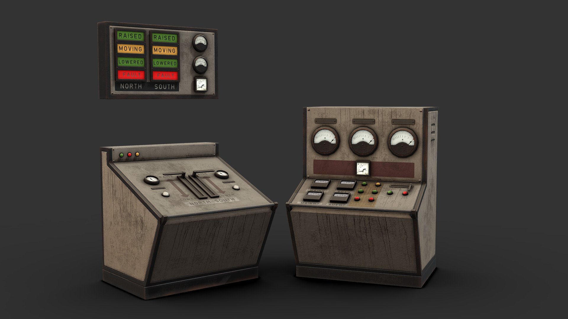 Generator/Bridge Control Panels - 3D model by Renafox (@kryik1023 ...