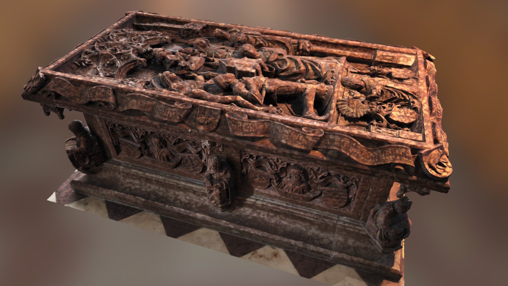 Grabmal Ulrich v. Ebersberg Richardis v. Kärnten - 3D model by ...