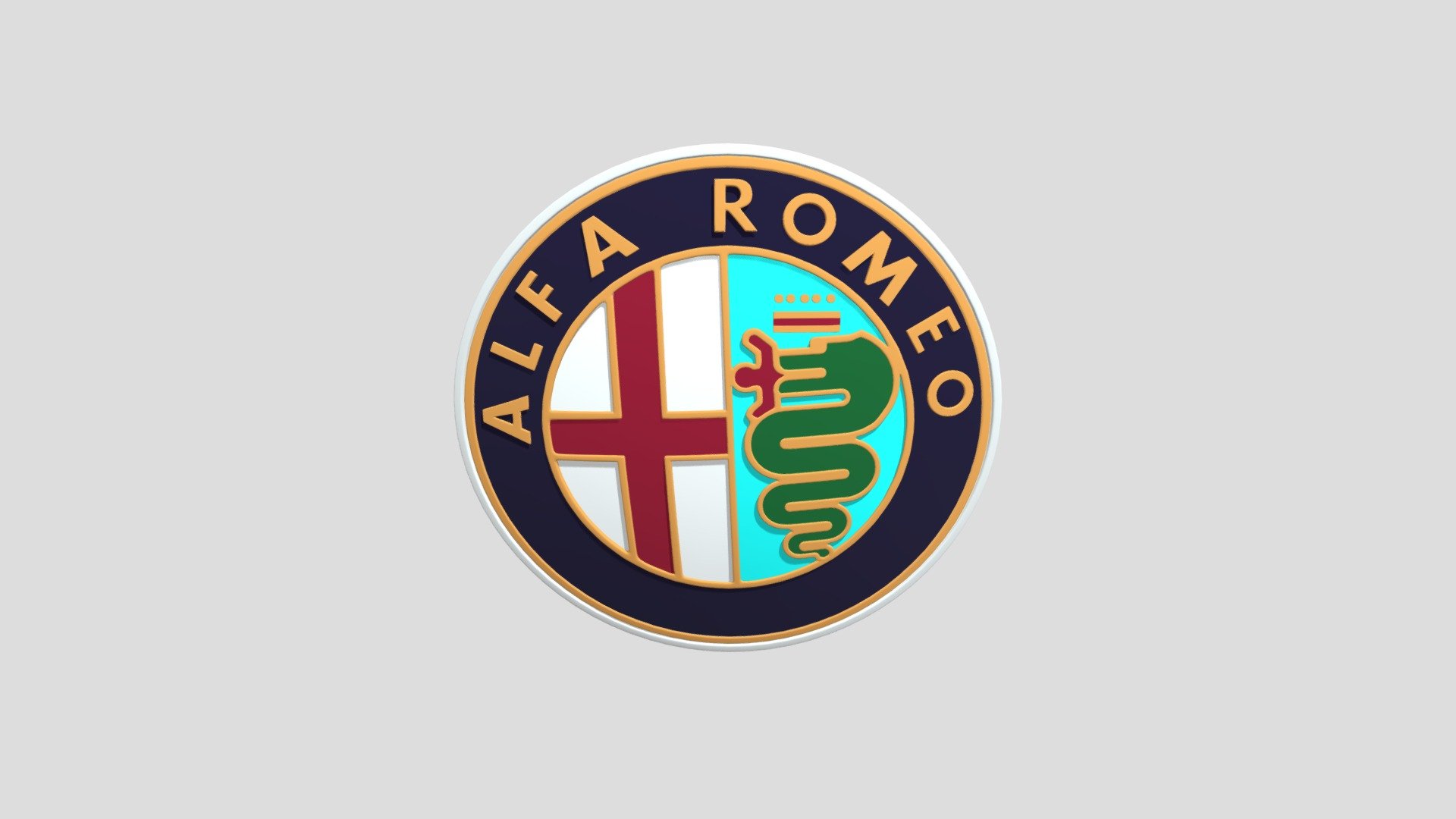 Alfa Romeo Badge - 3D model by kevinachu95 [9cdc638] - Sketchfab