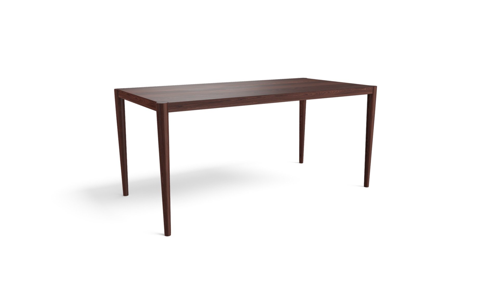 Joseph Dining Table, Dark Stain Ash - Download Free 3D model by MADE ...