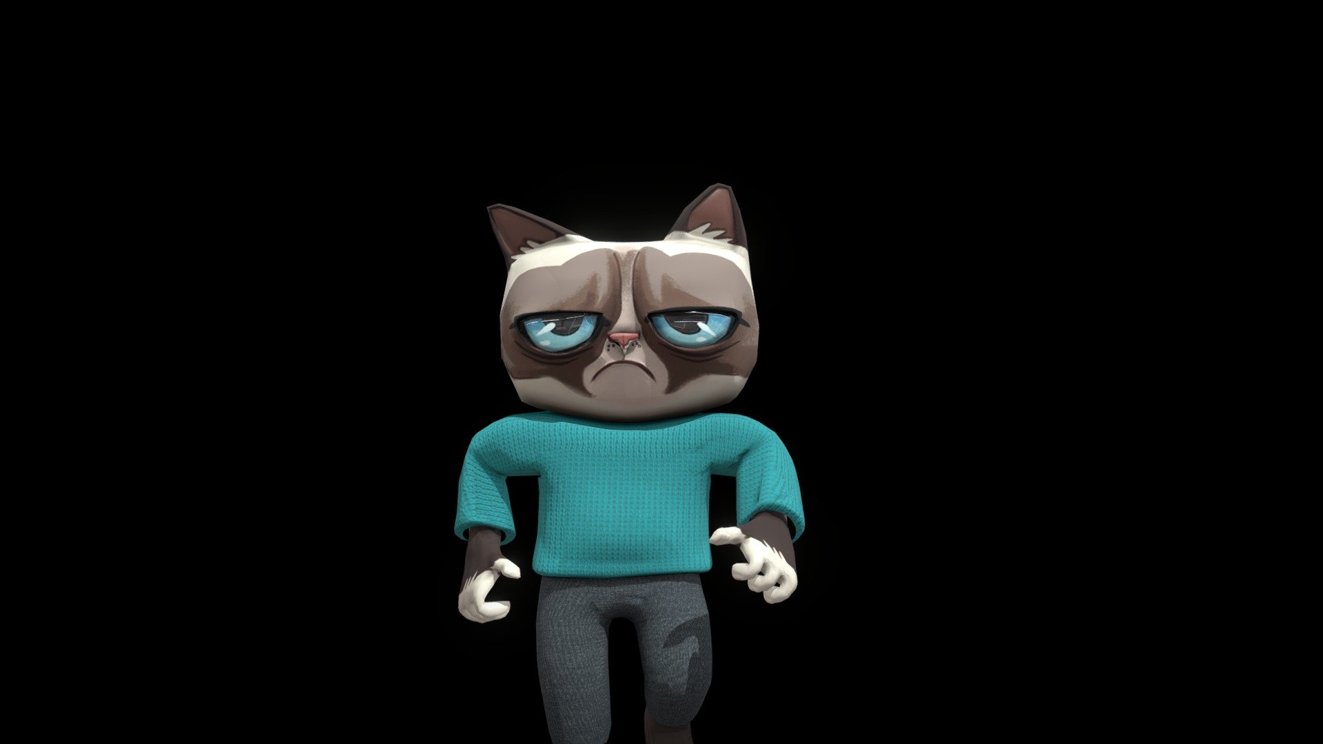 GRUMPY CAT (Spatial.io) - 3D model by damir CGI (@damir_cgi) [9ce18de ...