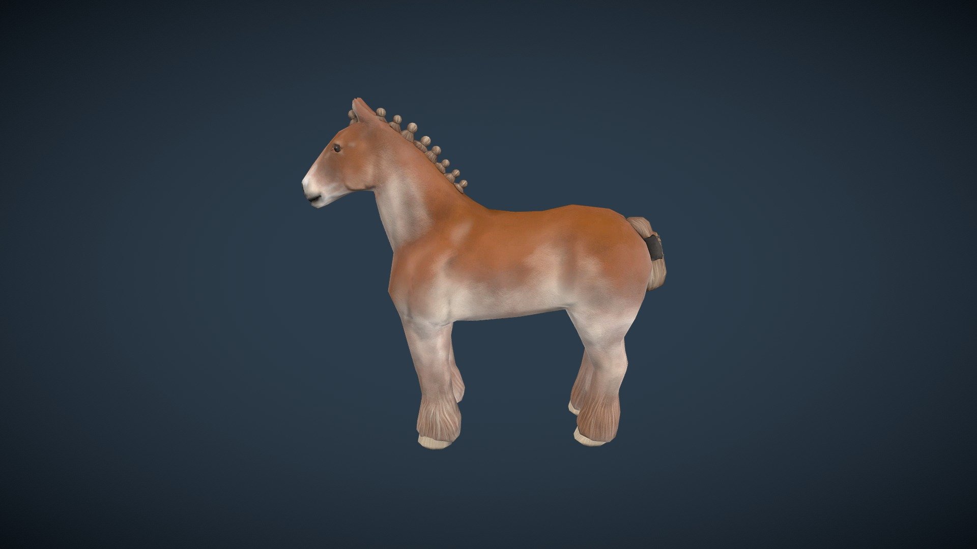 Horse model - 3D model by Felicia.Lindgren [9ce2b49] - Sketchfab
