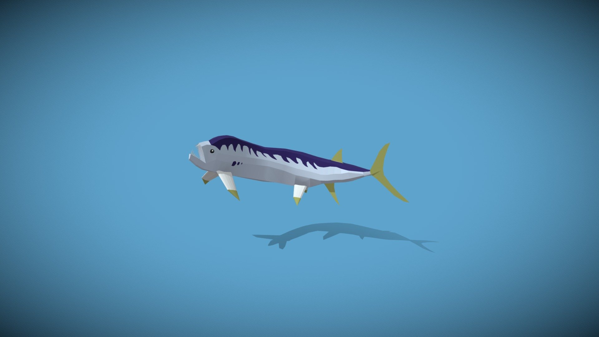 Low Poly Xiphactinus - 3D model by SubSpooky [9ce2e90] - Sketchfab