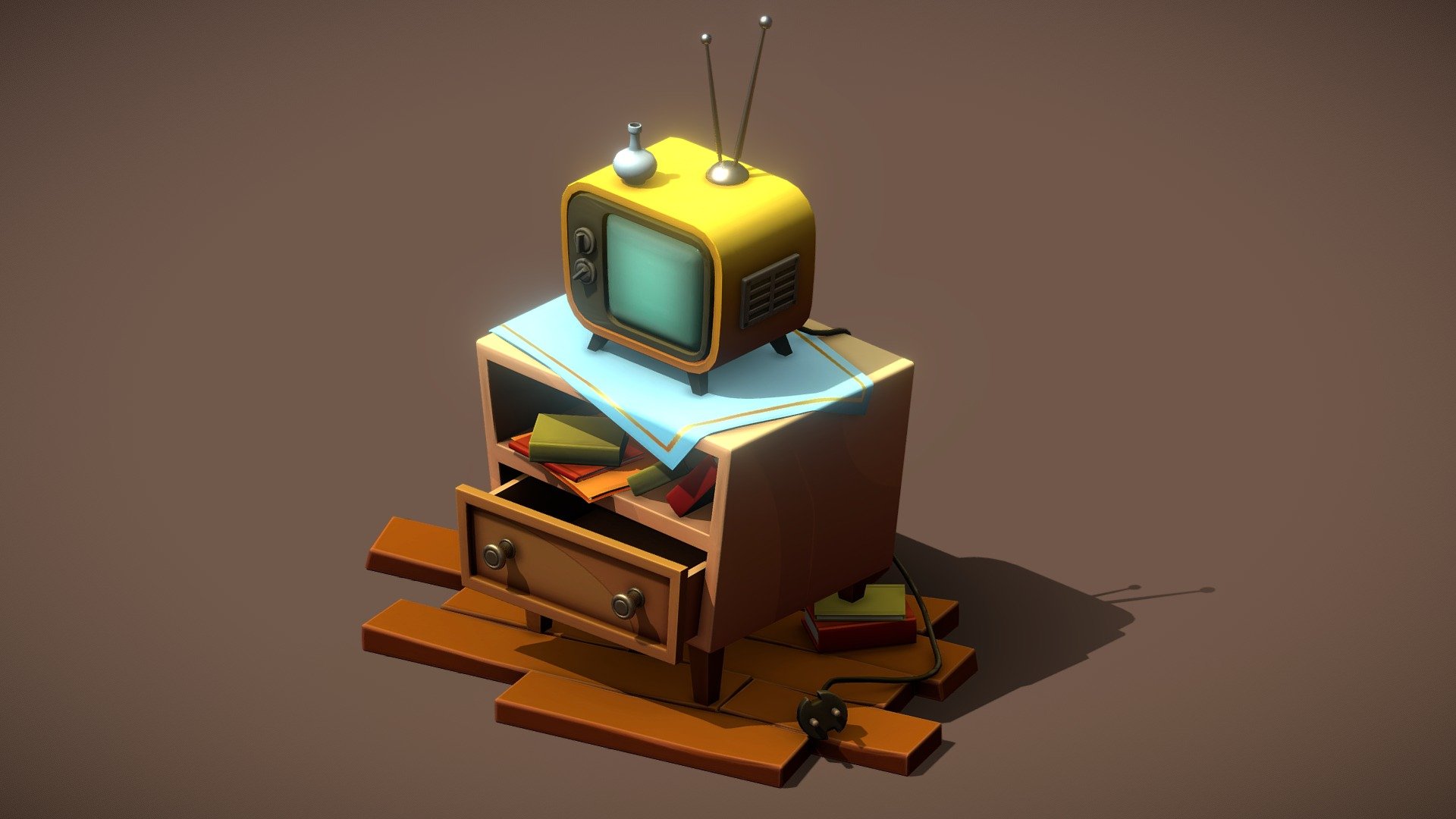 Tele - 3D model by dul.and.rock [9ce33d4] - Sketchfab