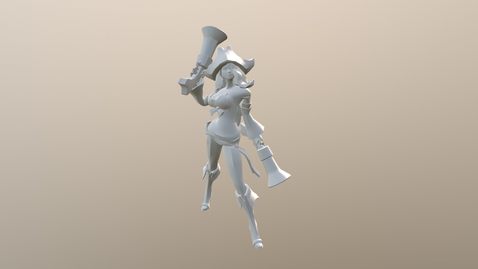Miss Fortune Base Skin - 3D model by apiner [9ce4ab4] - Sketchfab