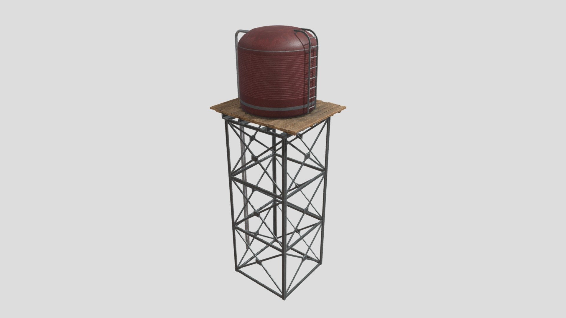 Tall Water Tank with 4K Textures - Buy Royalty Free 3D model by ...