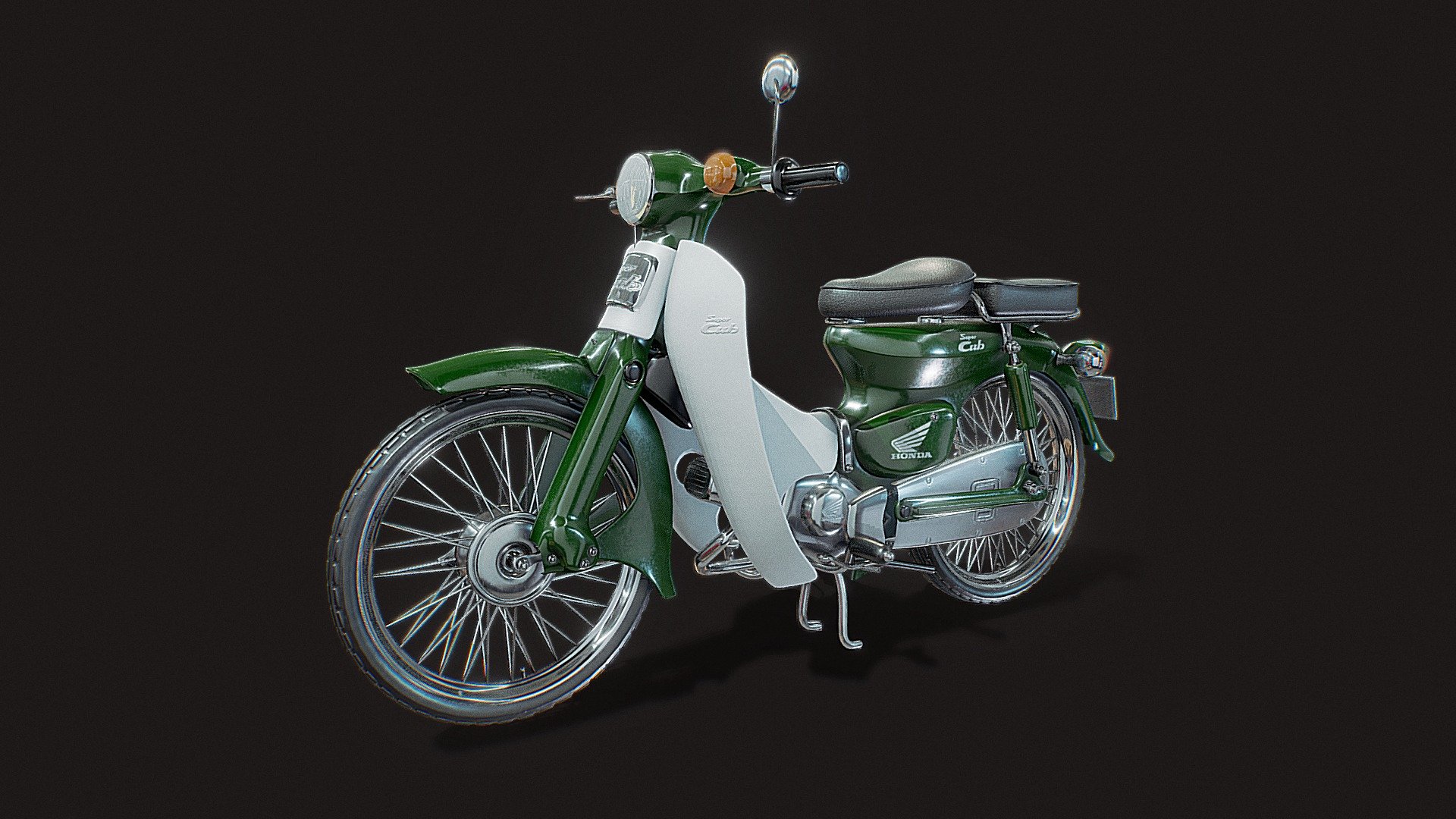 Honda Super cub - Download Free 3D model by Aleksandr Sagidullin ...