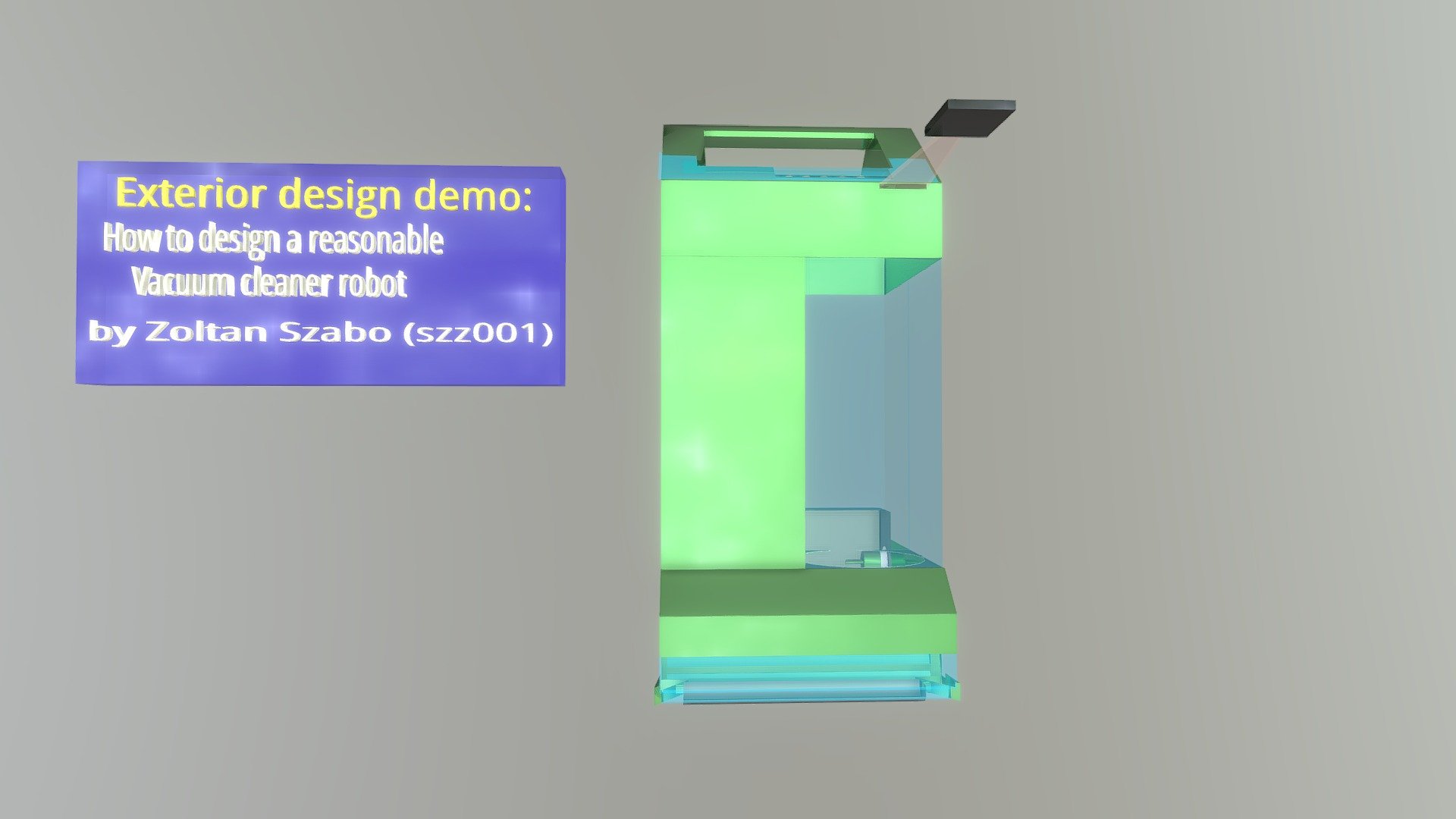 Vacuum cleaner robot exterior 3D 1_0 - 3D model by nick001 [9ce734f ...