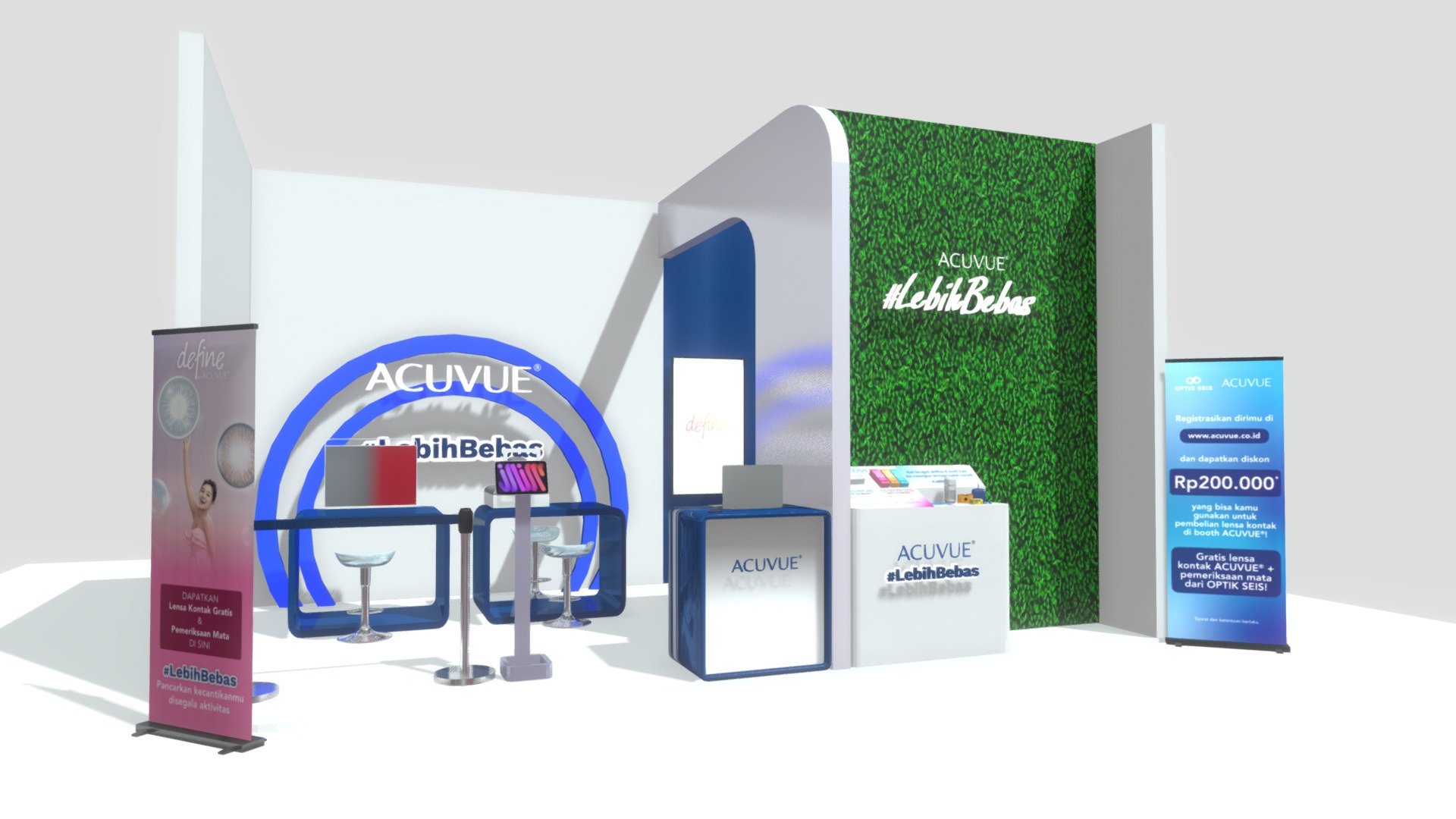 Booth Acuvue 5x3M - 3D model by aliven (@alivenn) [9ce7a21] - Sketchfab