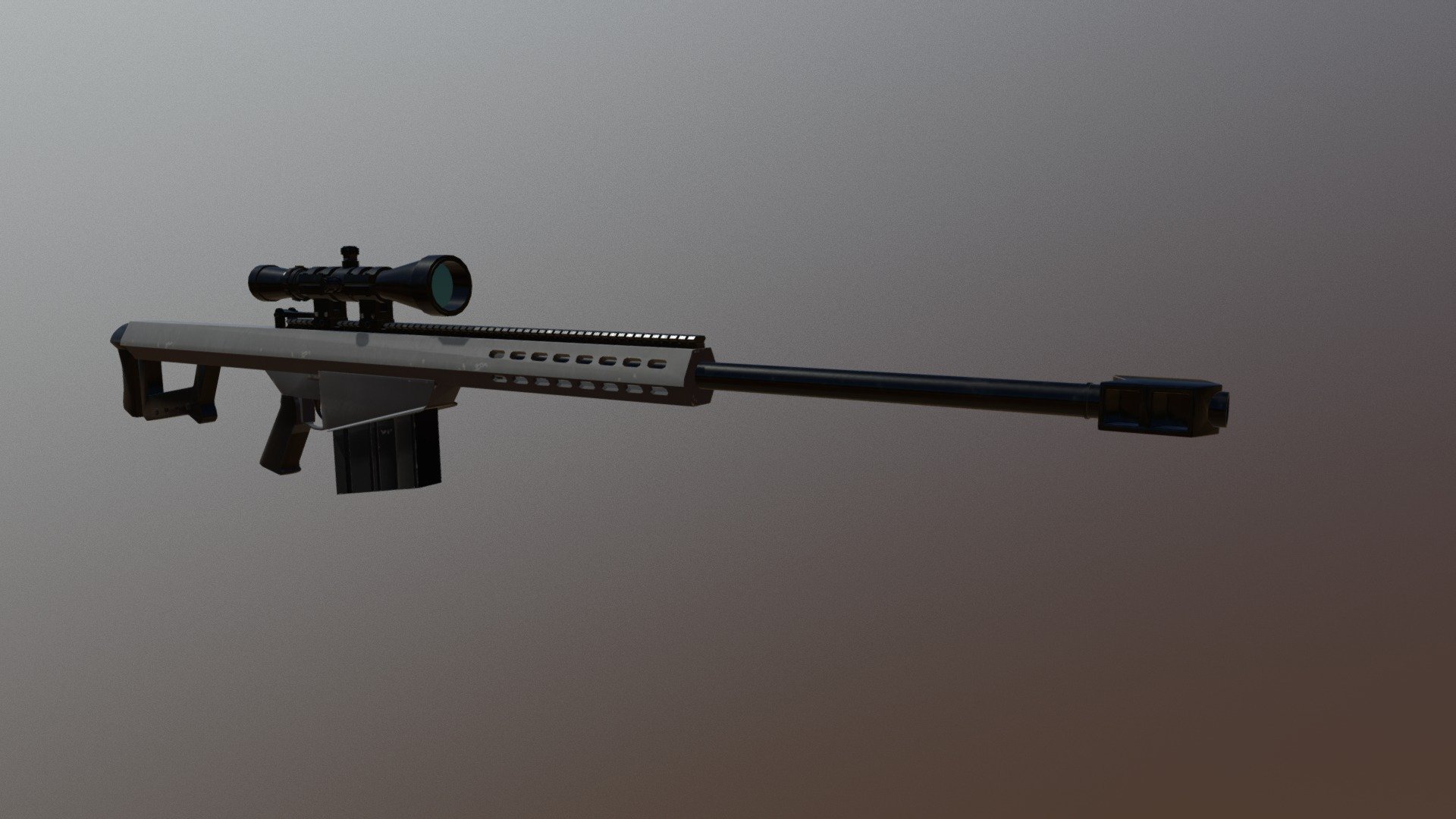 Barett M82A1 Sniper - 3D model by Jainesh Pathak (@spectraut2) [9ce8588 ...