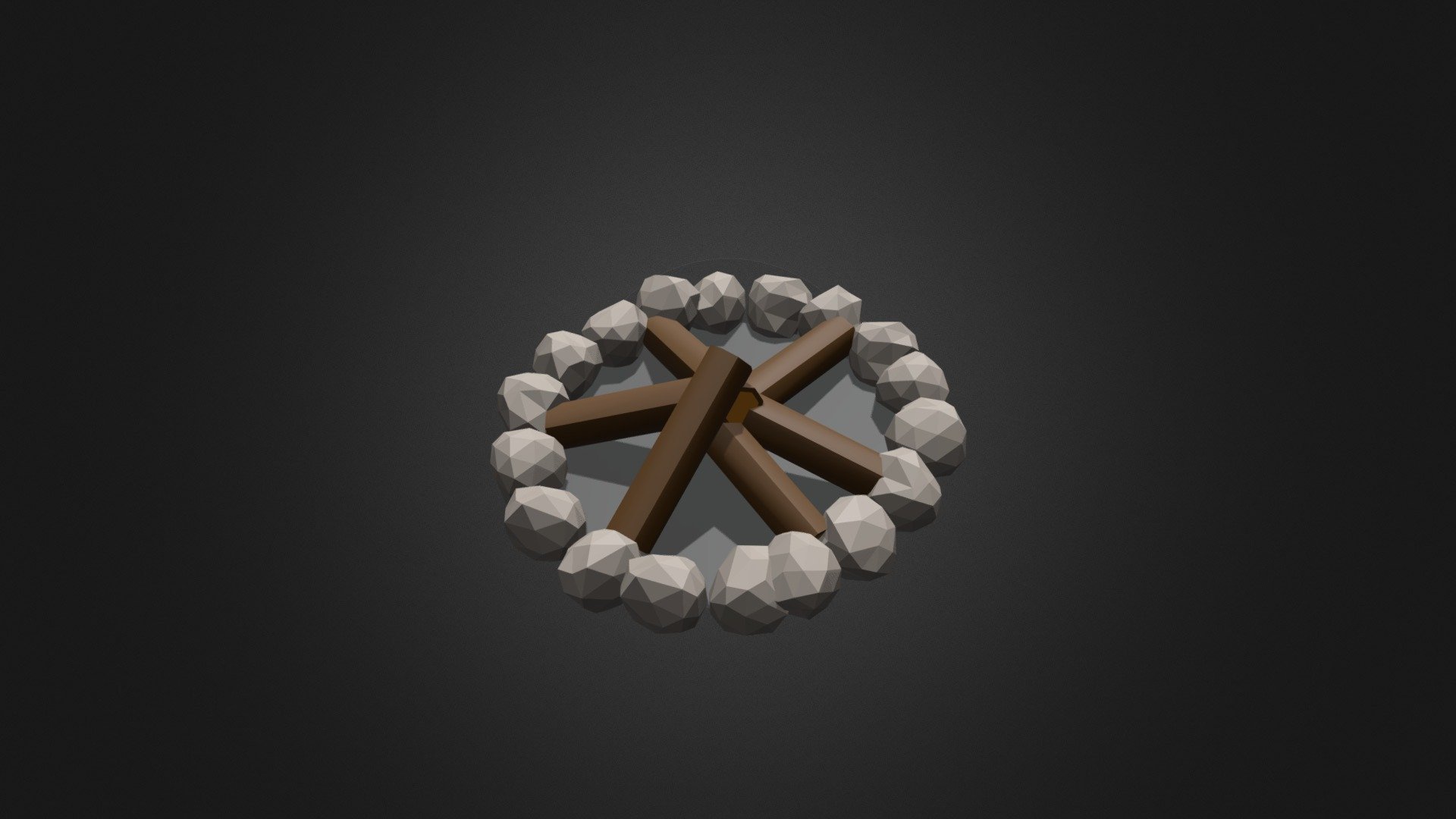 Celestial - Low Poly Camp Fire - 3D model by Jamie (@jamiewow93 ...