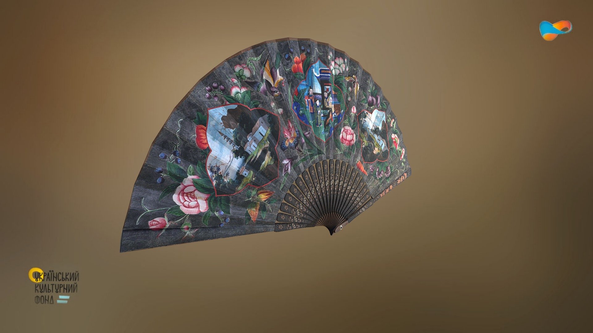 Folding fan - 3D model by AERO3D (@aero3d.ua) [9ce9454] - Sketchfab