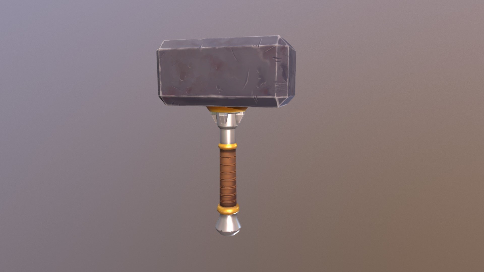 Hand Painted Hammer - 3D model by yoa [9ce9967] - Sketchfab
