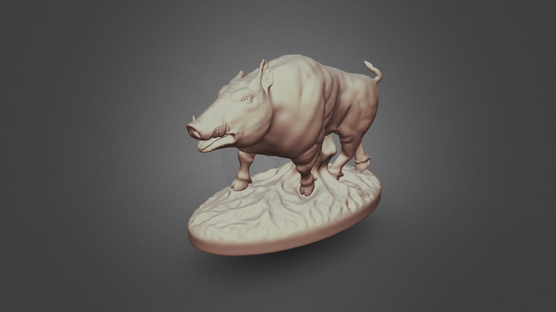 Boar And Base - 3D model by makerof3d [9cea2cd] - Sketchfab