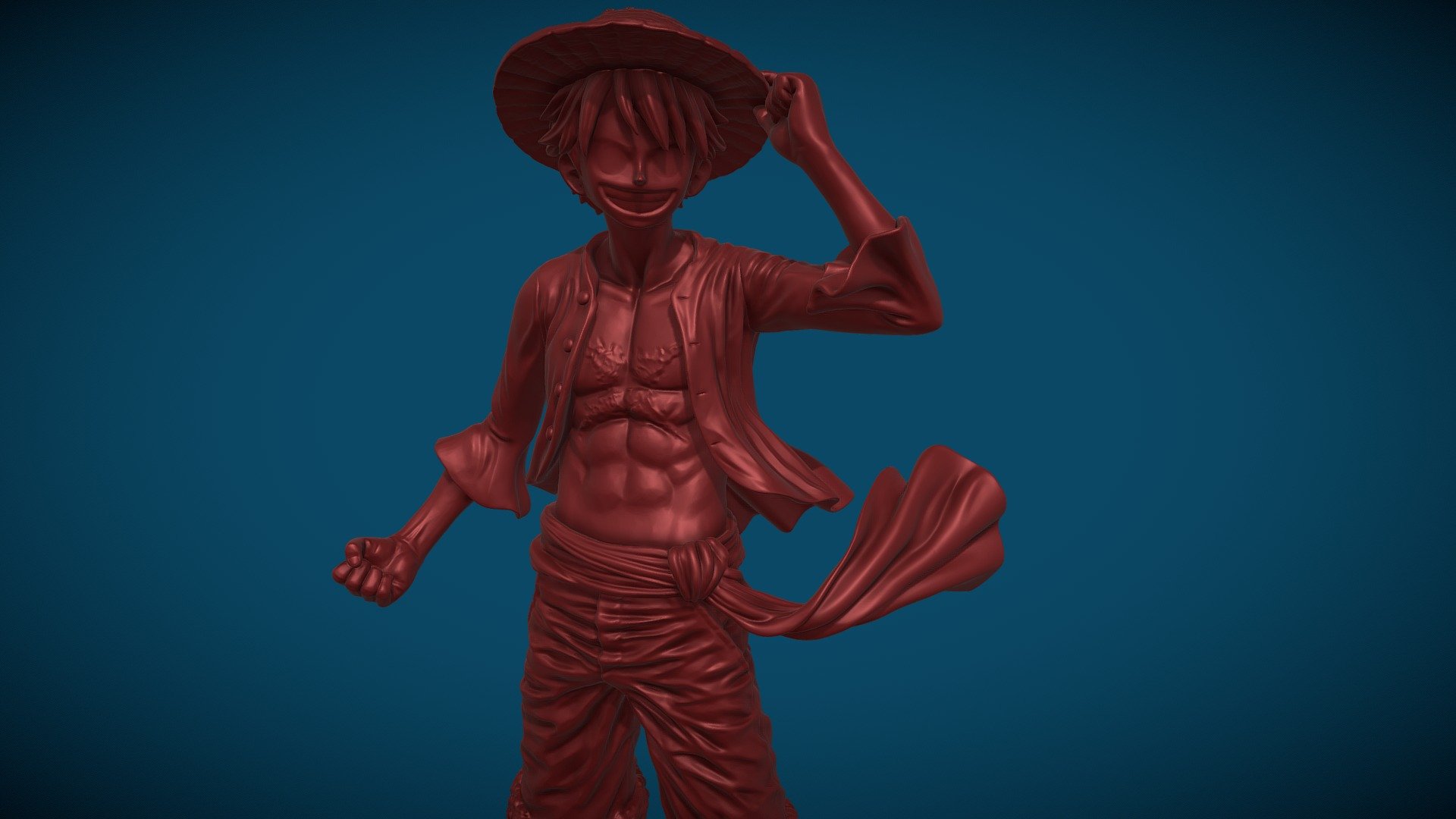 Luffy - 3D model by FGArt (@gpdraw) [9ceb1ff] - Sketchfab