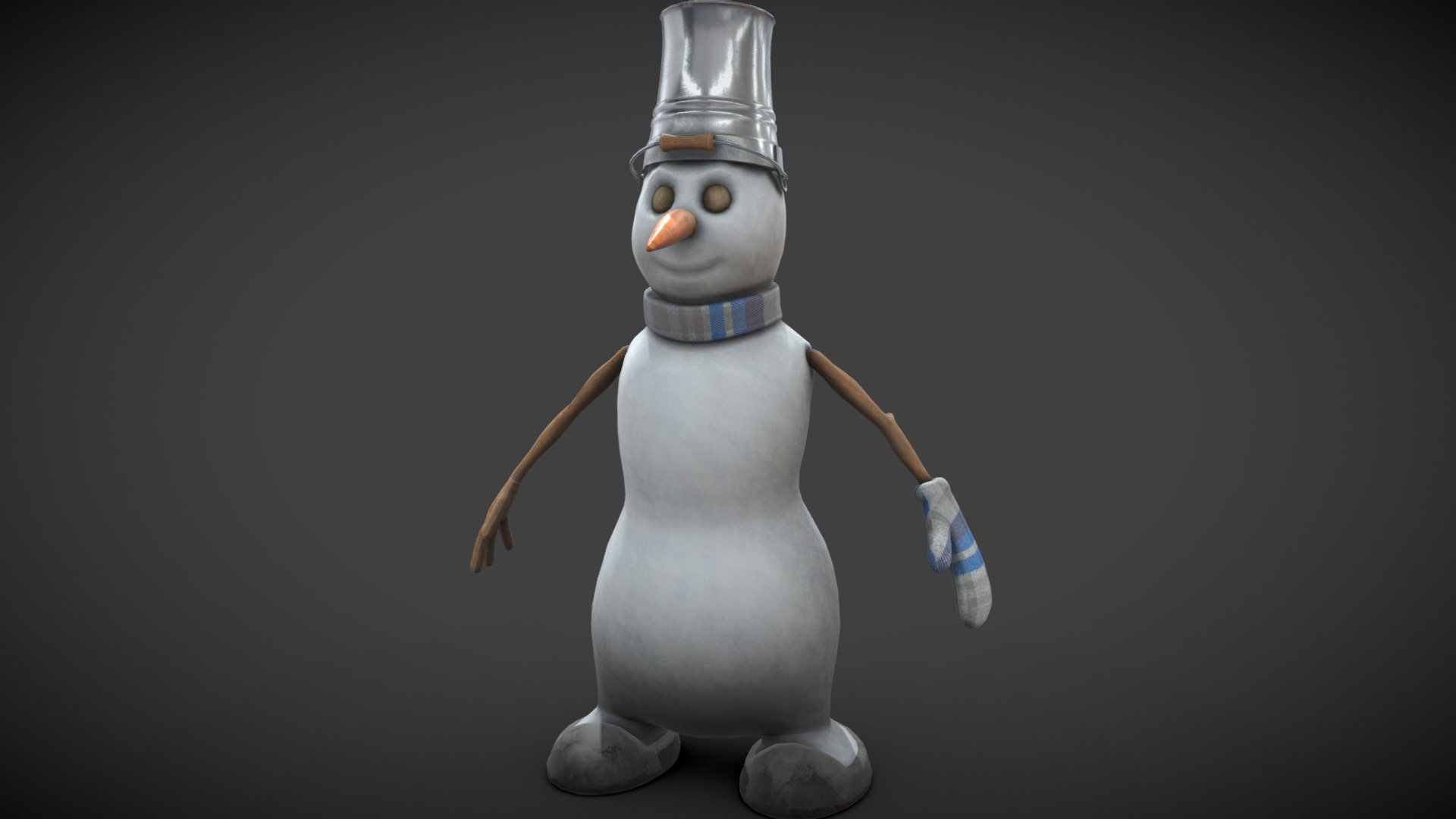 Snowman - 3D model by [AMC] (@automania) [9cec434] - Sketchfab