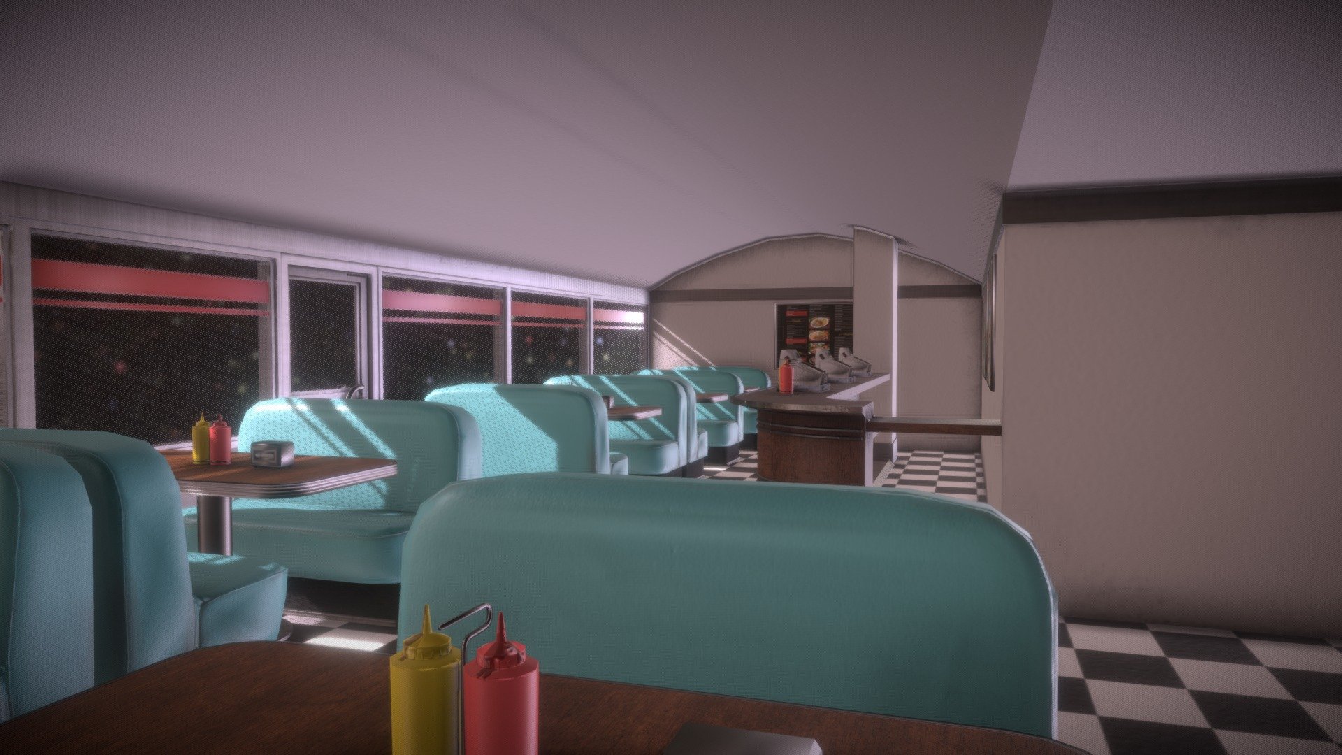 Diner - 3D model by dagtholander [9cec607] - Sketchfab
