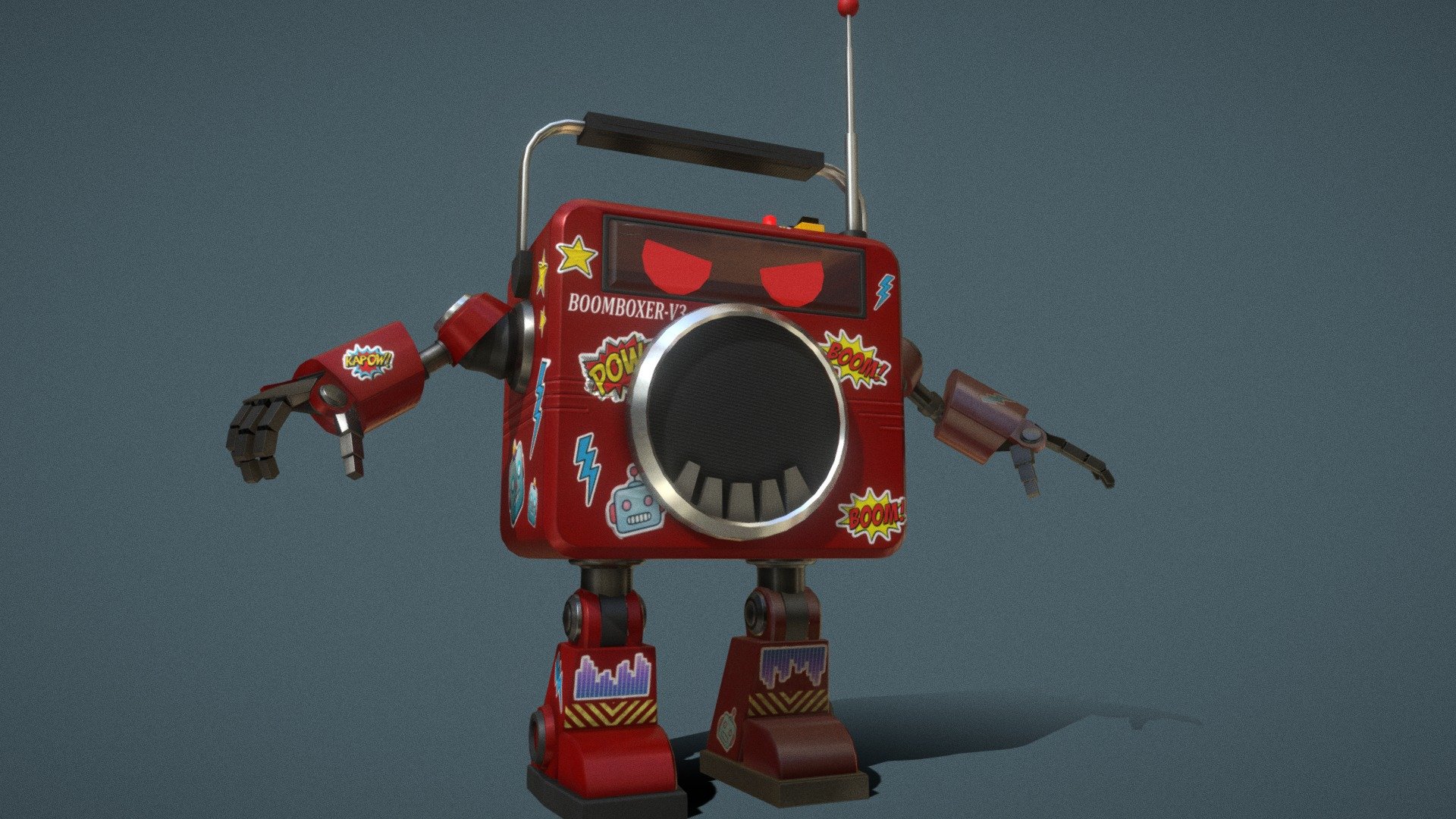 Evil Radio Robot - 3D model by hejoo5434 [9cedff4] - Sketchfab