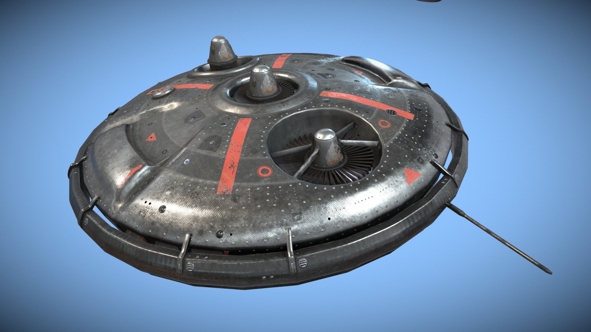 UFO Drone - Aero Fighter Mark 4 Autonomous Jet - 3D model by Mad ...