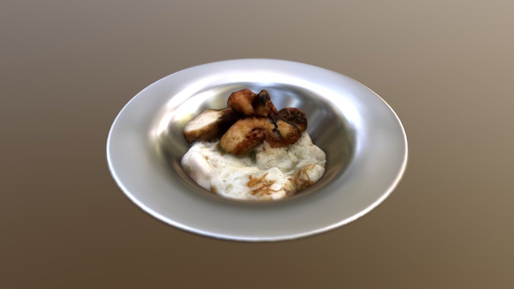 Fried Chicken&Sticky Rice - 3D model by yongvits [9cf2c68] - Sketchfab