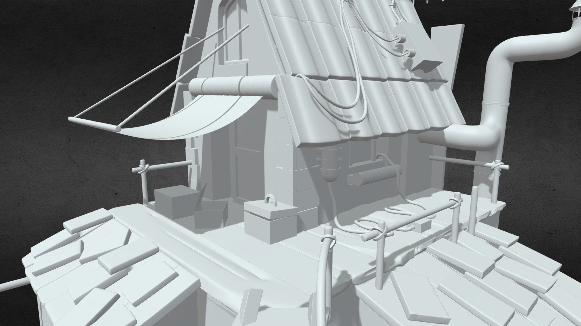 Fantasy House (Environment) - 3D model by niketan [9cf2c8b] - Sketchfab