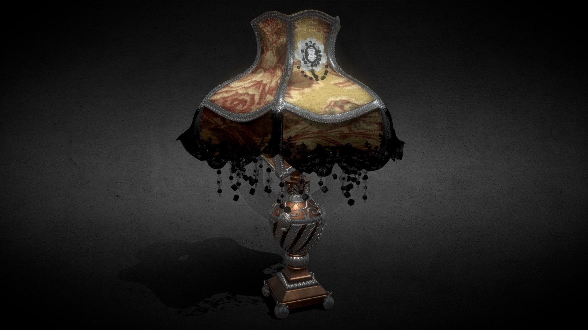Victorian Style Table Lamp - Buy Royalty Free 3D model by Sunny ...
