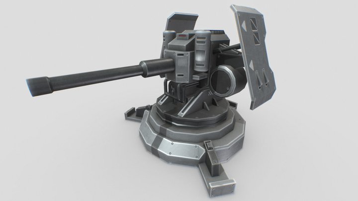 Turret-weapon 3D models - Sketchfab