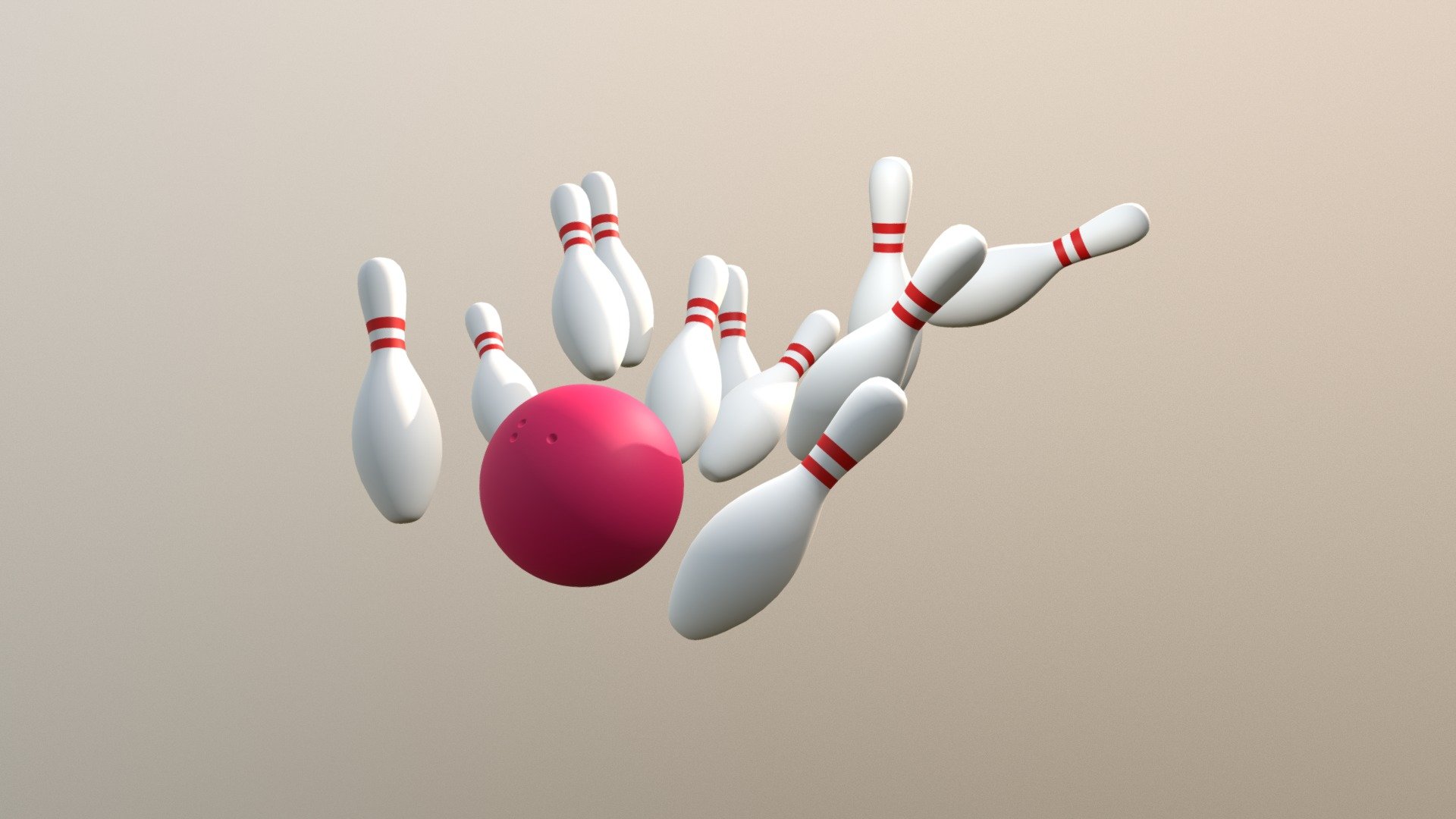 Bowling Strike! - 3D model by Coouge [9cf76c5] - Sketchfab
